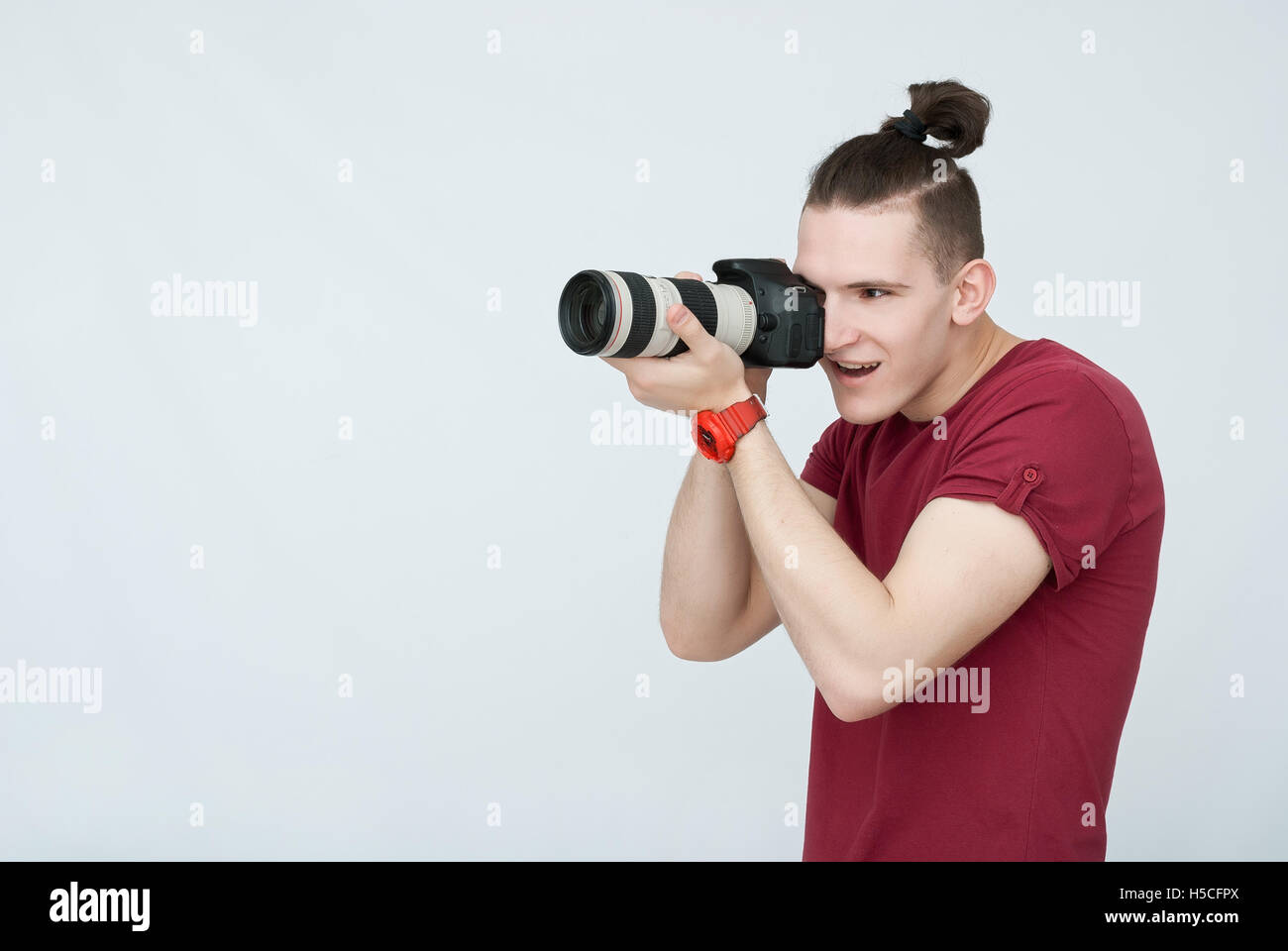 attractive man in studio Stock Photo - Alamy