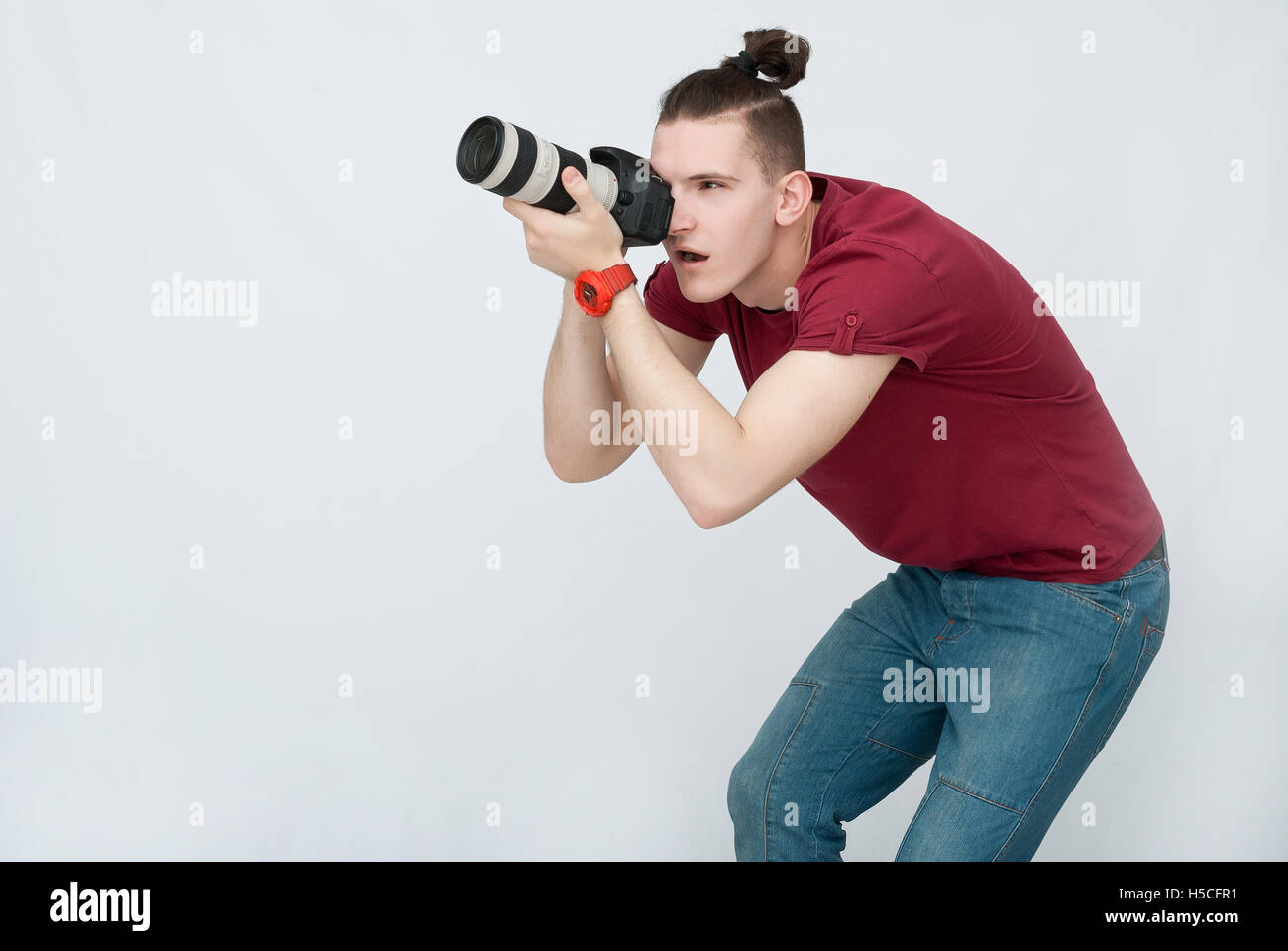 attractive man in studio Stock Photo - Alamy