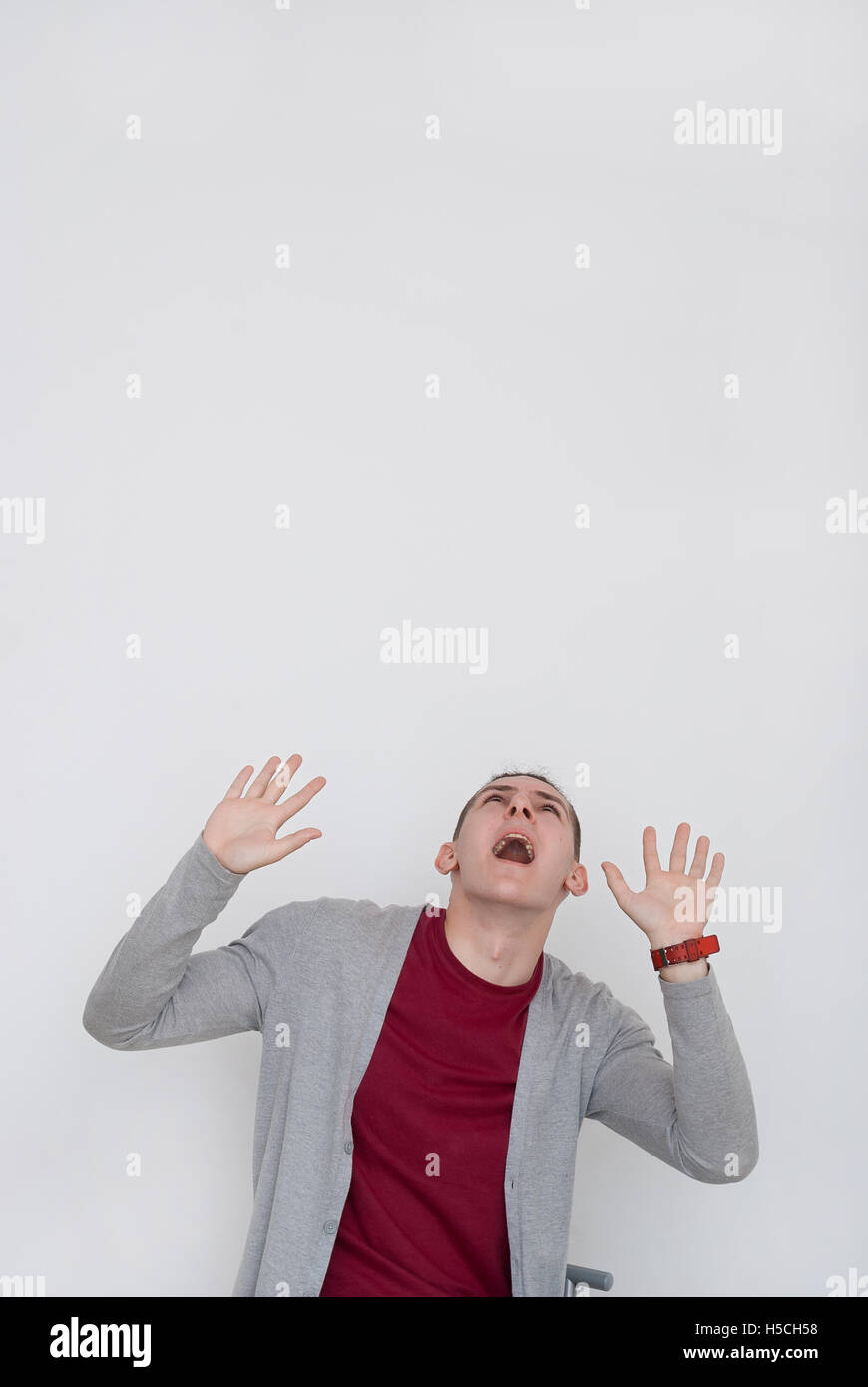 attractive man in studio Stock Photo - Alamy