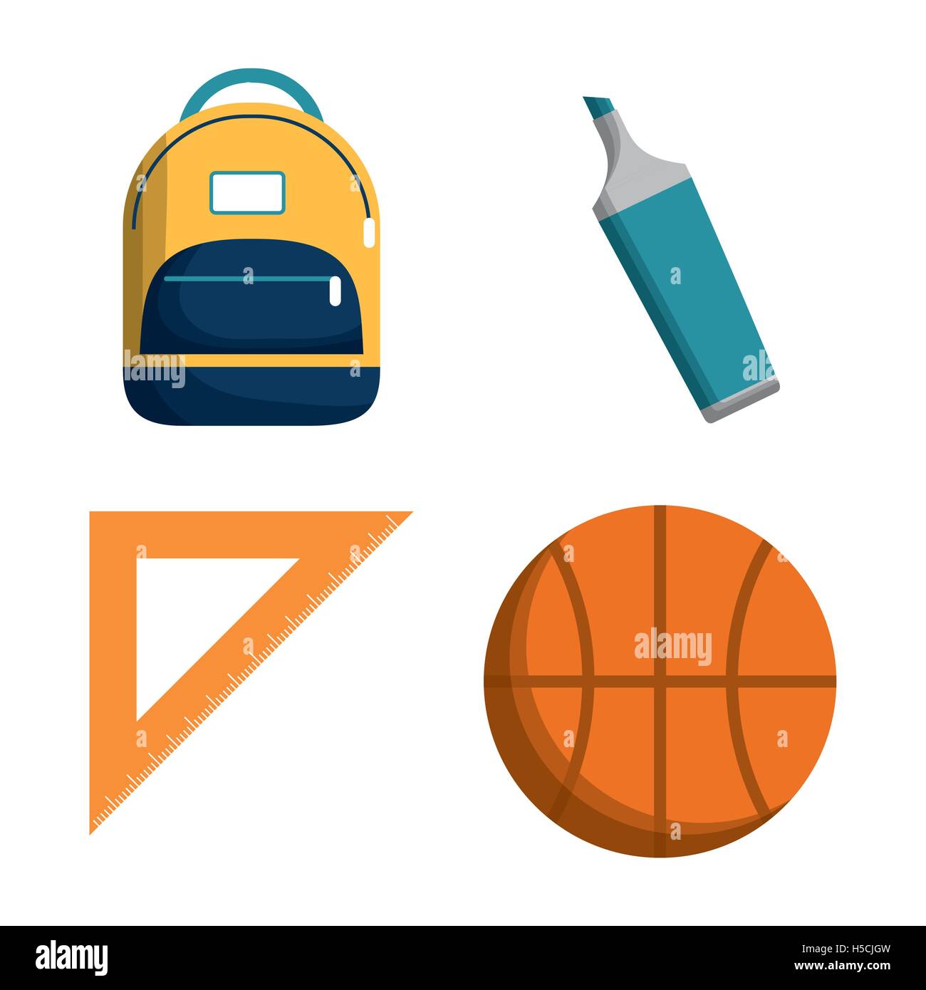 School supply and object design Stock Vector Image & Art - Alamy