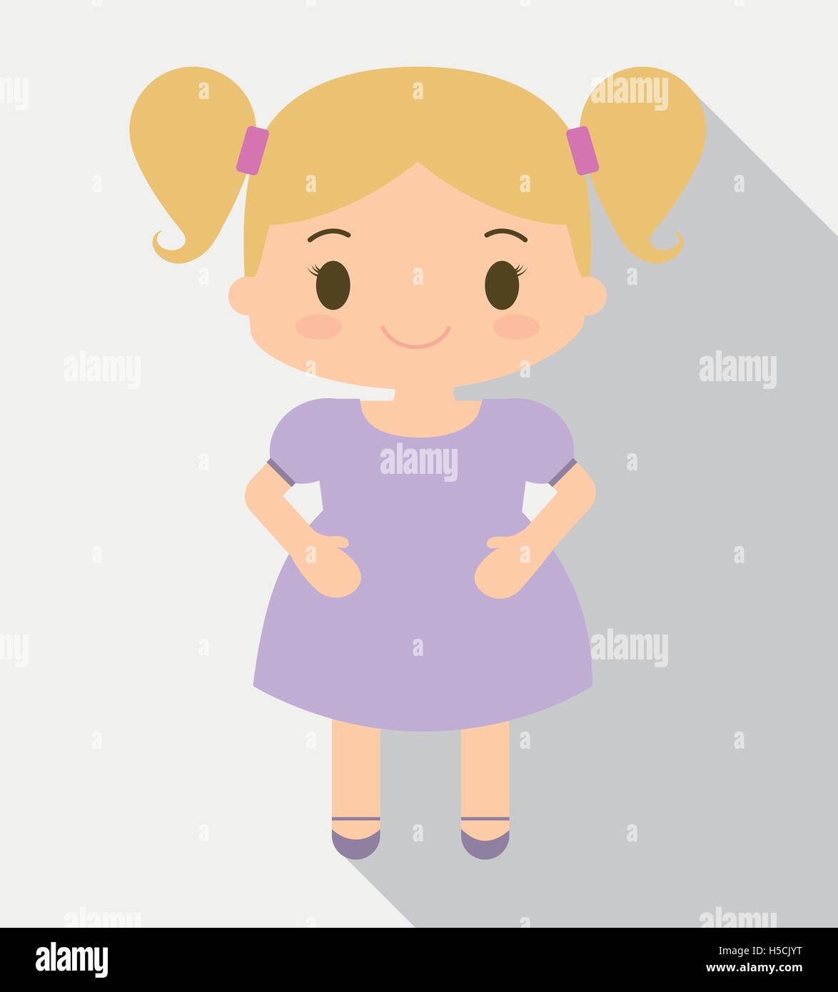 Girl kid cartoon design Stock Vector Image & Art - Alamy