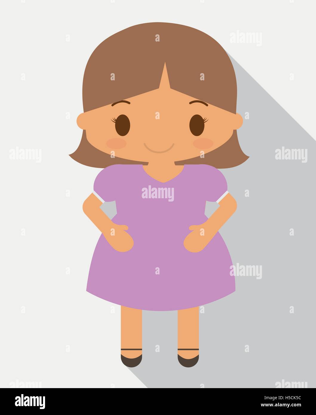 Girl kid cartoon design Stock Vector Image & Art - Alamy