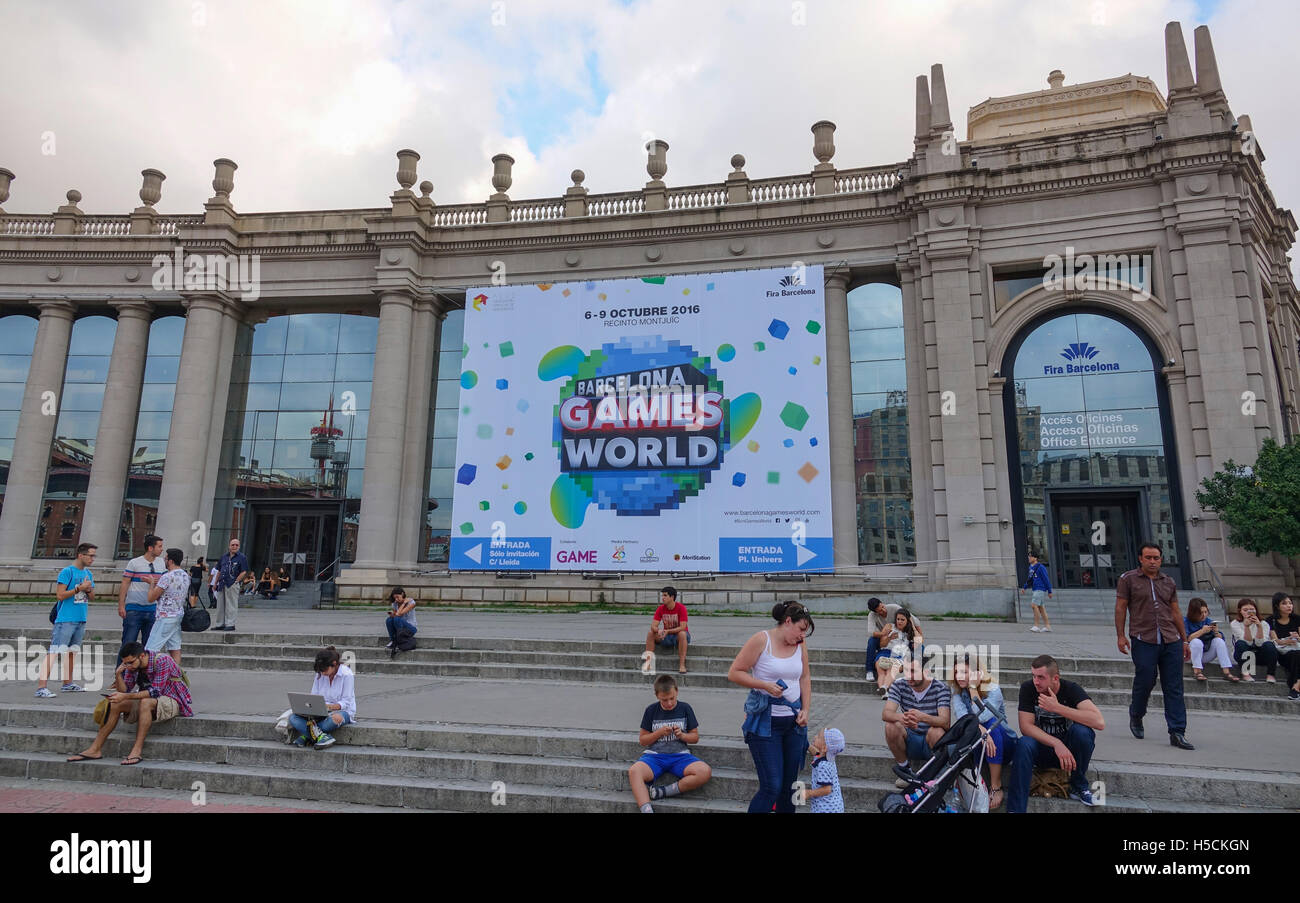 Games world convention in Barcelona Stock Photo - Alamy