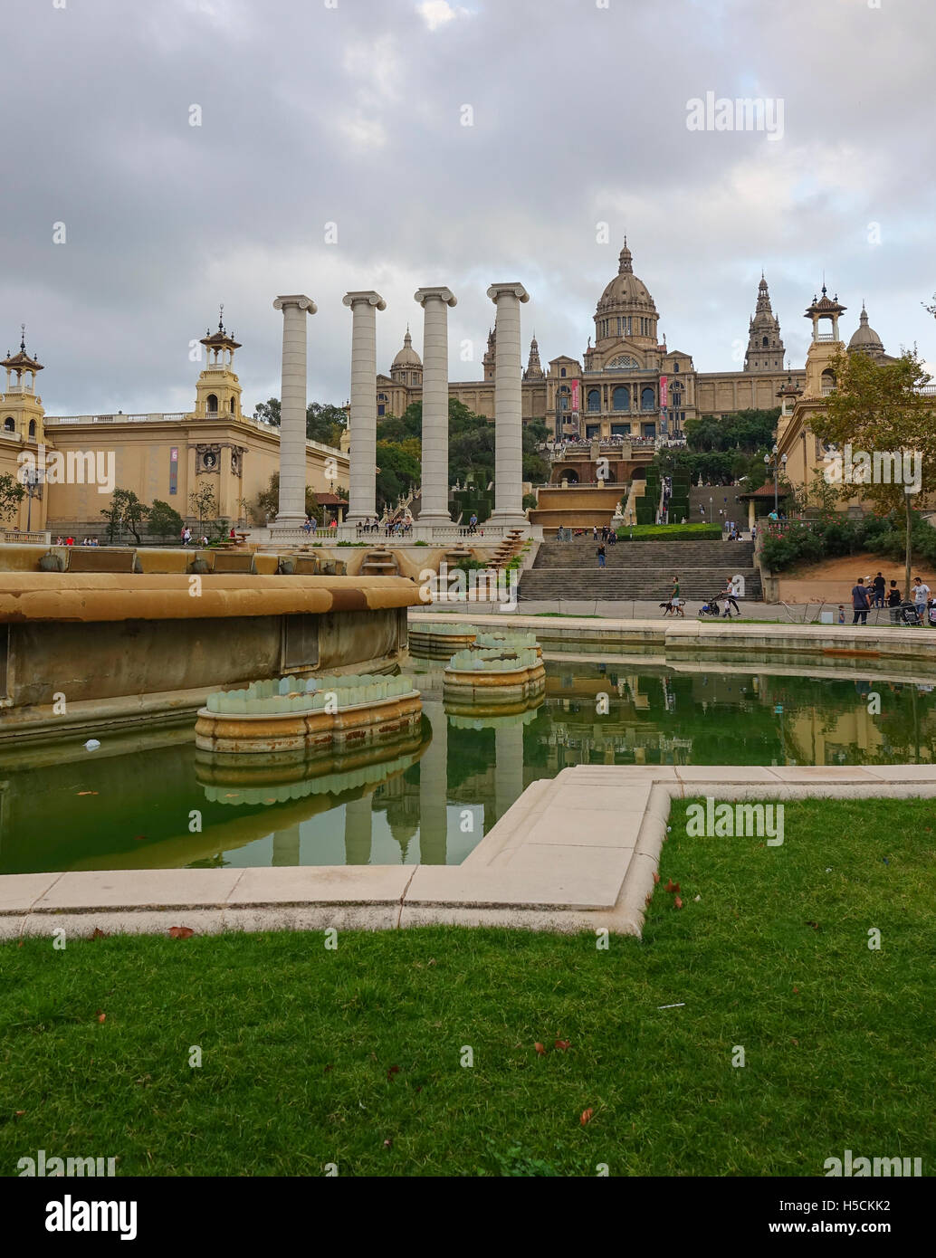 Palau guell street view hi-res stock photography and images - Alamy
