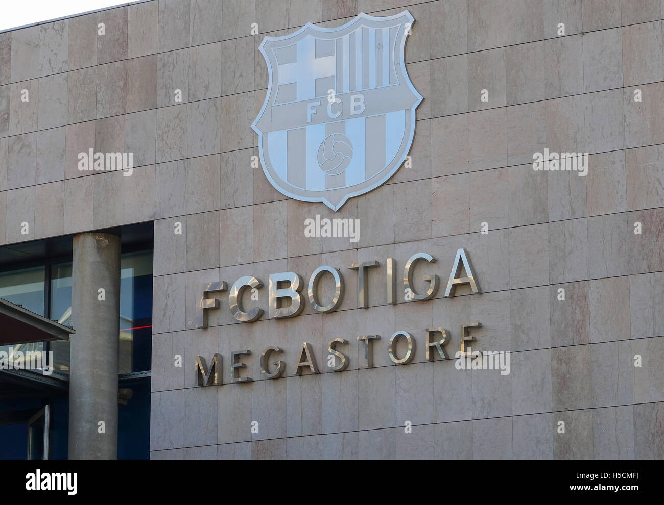 FC Botiga Megastore at Camp Nou in Barcelona Stock Photo - Alamy