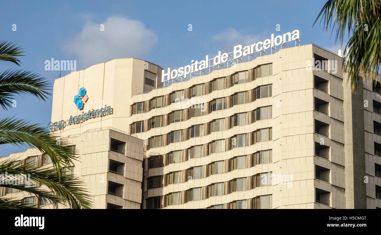 Barcelona hospital - medical center Stock Photo - Alamy