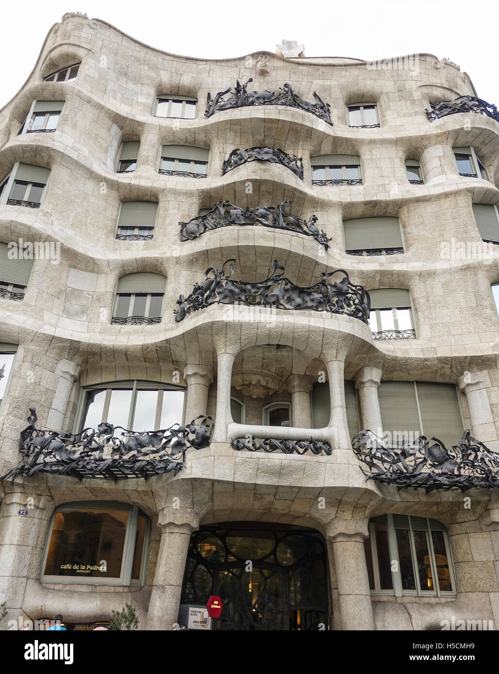 Famous Casa Mila in Barcelona - a Gaudi mansion Stock Photo - Alamy