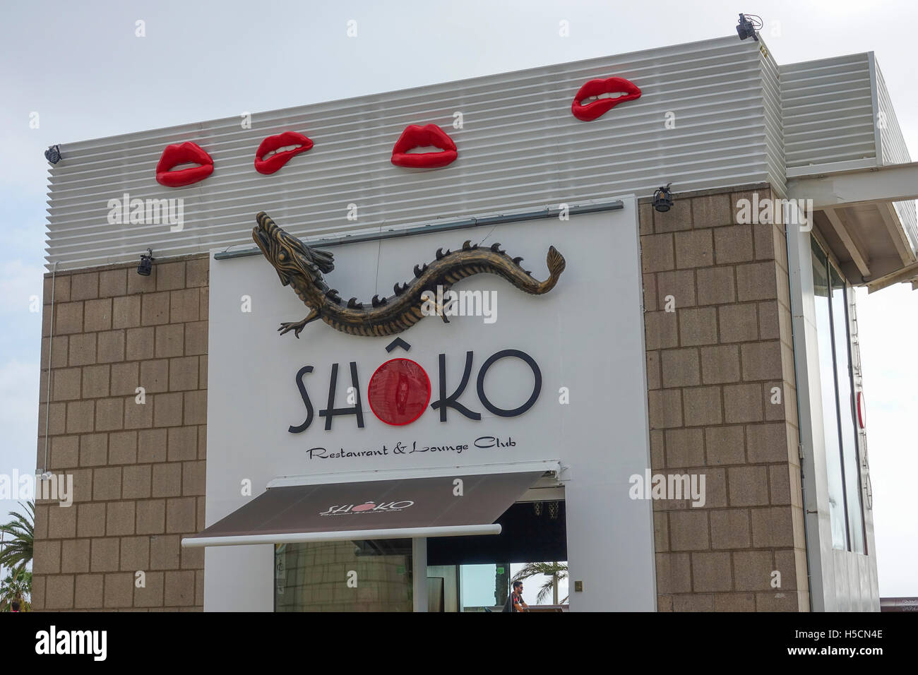 Japanese Restaurant Shoko at Port Olympic Barcelona Stock Photo - Alamy