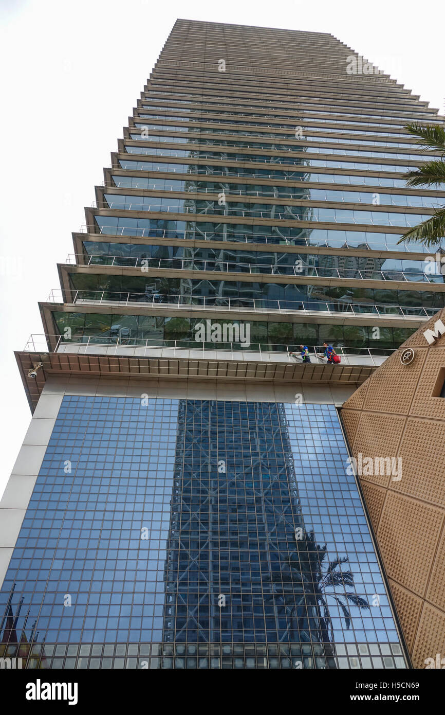 Torre Mapfre Tower in Barcelona - with German Embassy Stock Photo - Alamy