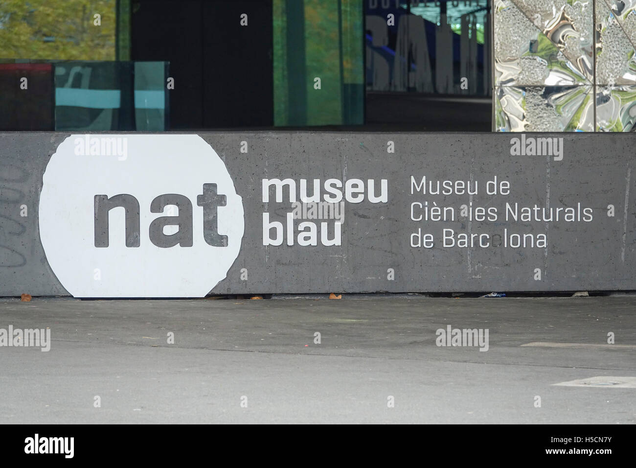 Main Entrance of Natural Science Museum - Museu Blau in Barcelona Stock ...
