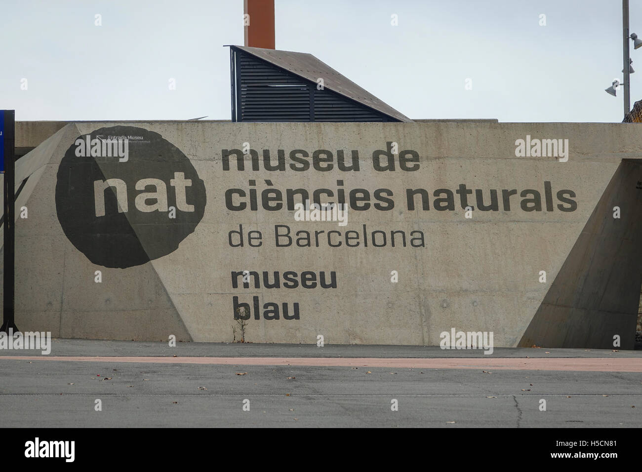 Main Entrance of Natural Science Museum - Museu Blau in Barcelona Stock ...