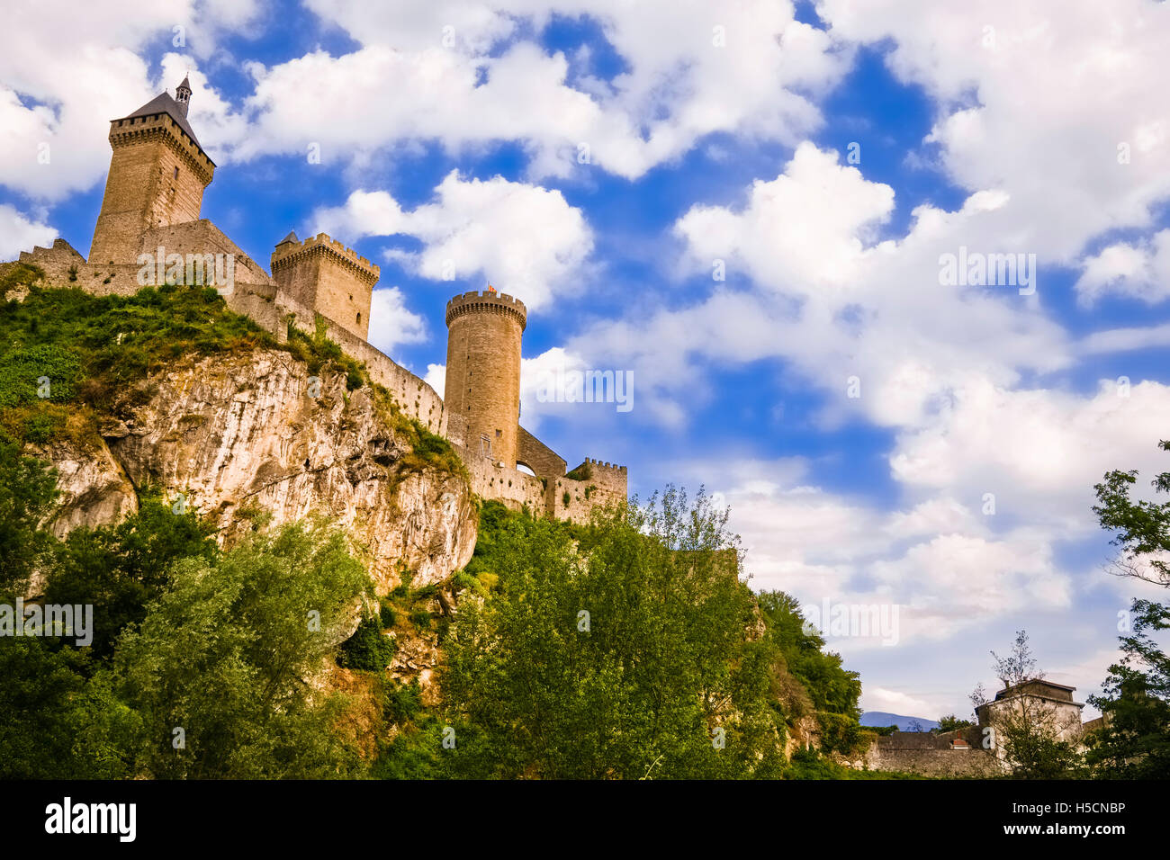 Chateau de Foix, France Stock Photo - Alamy