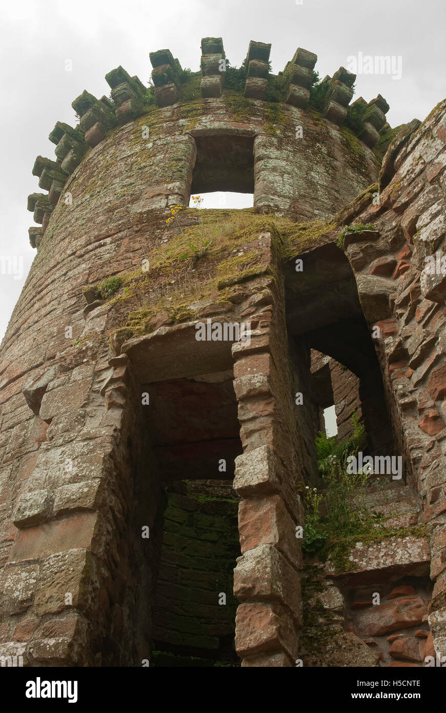 Castle Tower Ruins Stock Photo - Alamy