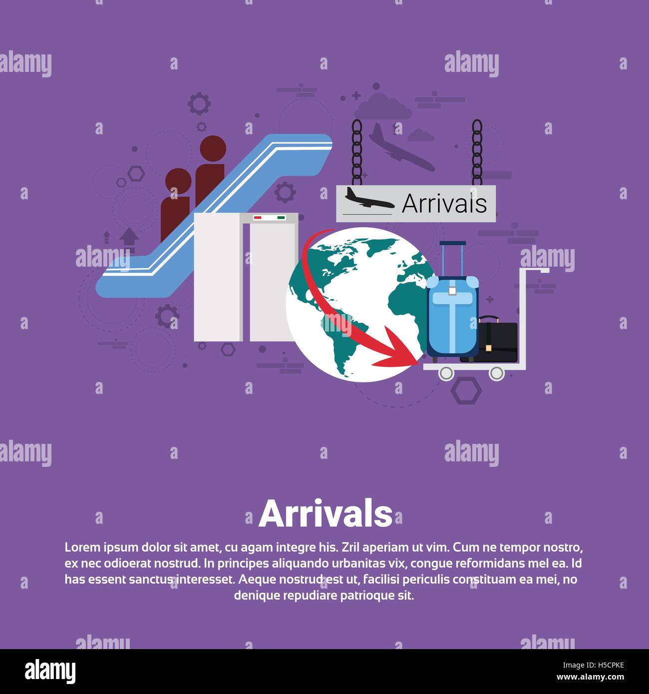 Arrivals reception Stock Vector Images - Alamy