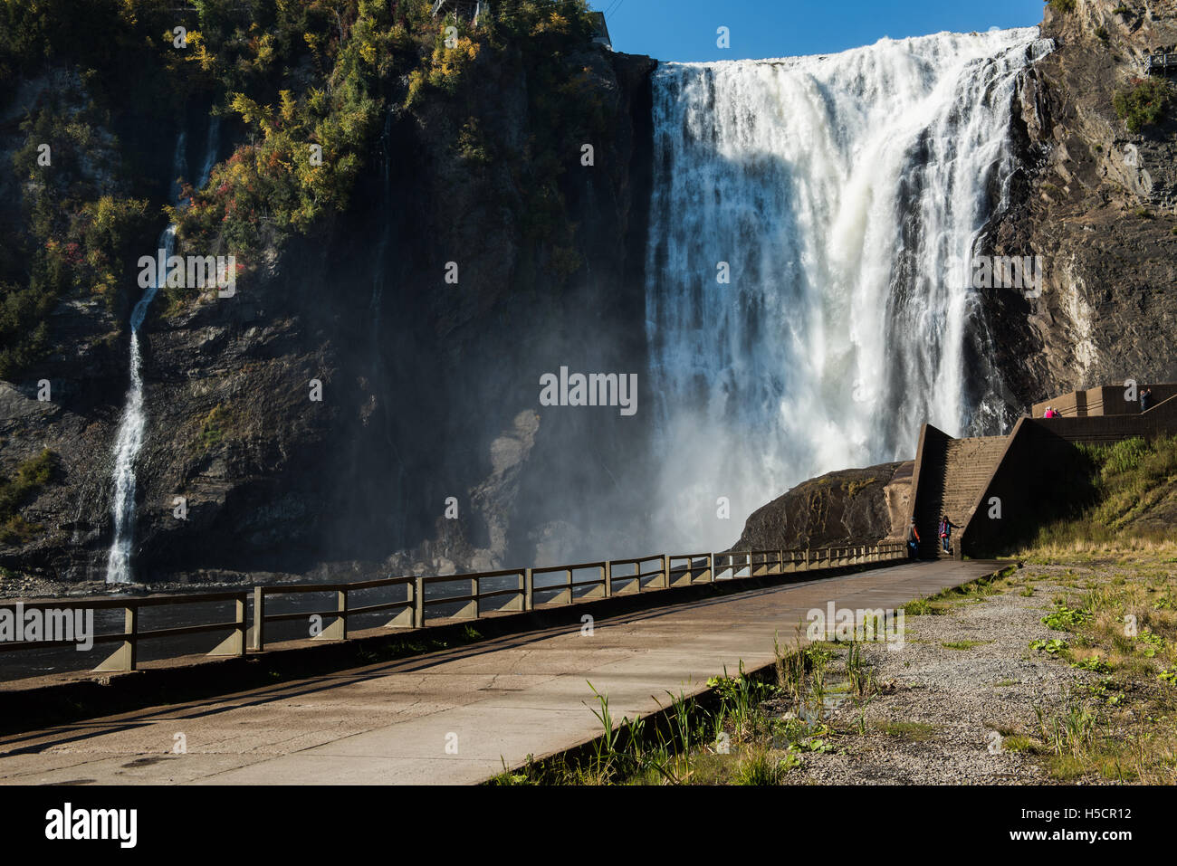Pathway to waterfall Stock Photo - Alamy