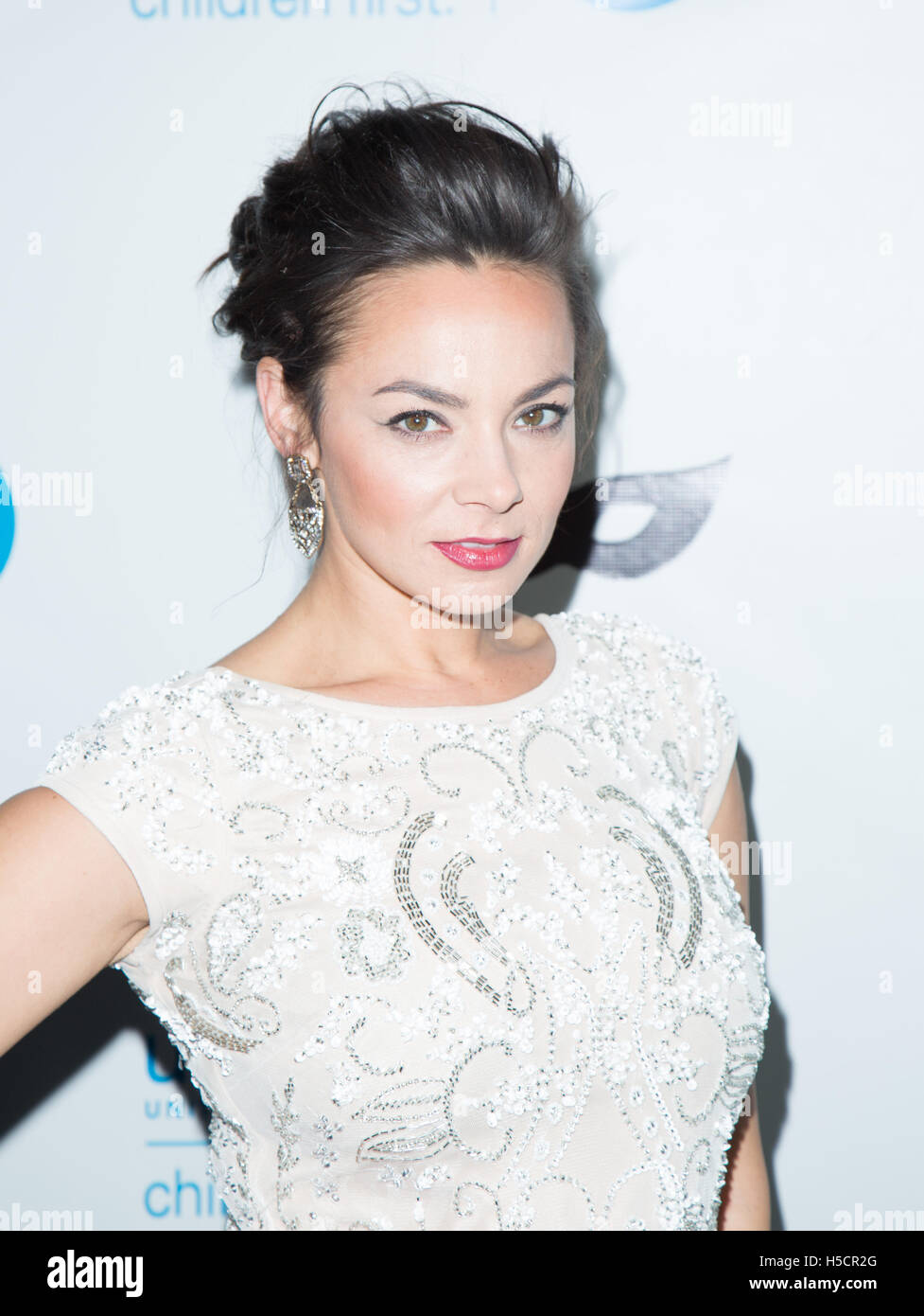 Emmy Harrington attends UNICEF Black & White Masquerade Ball at Masonic ...
