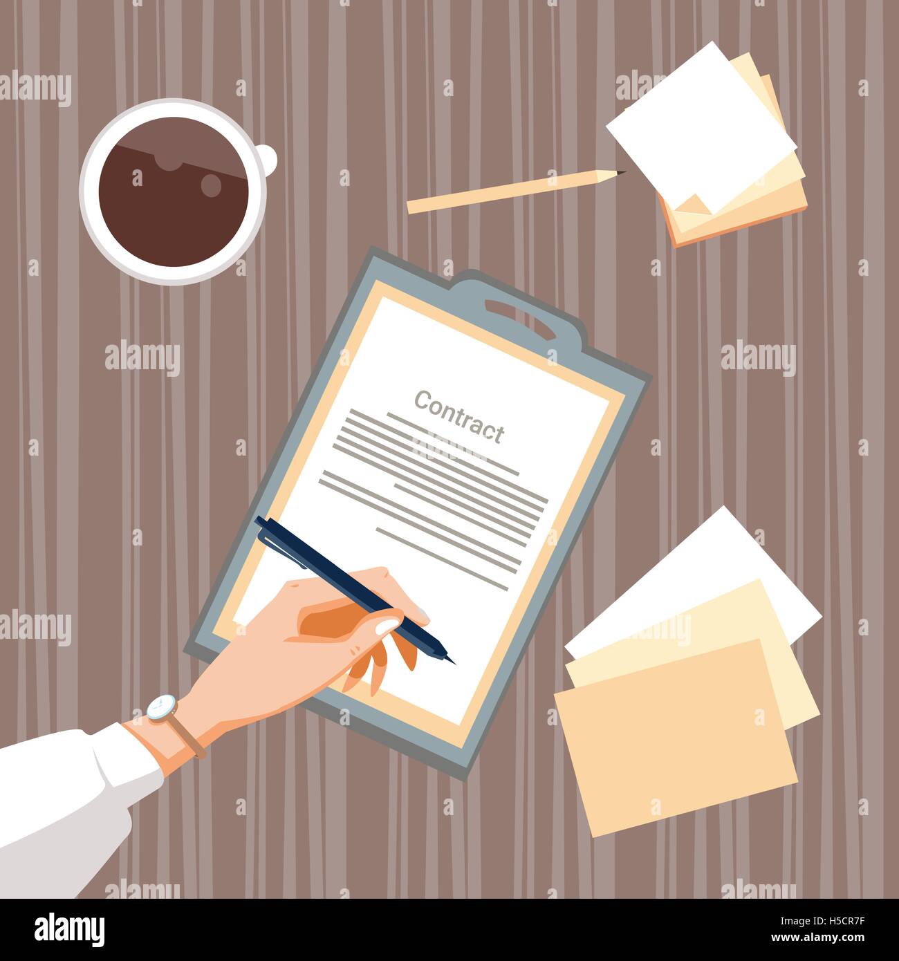 Workplace agree Stock Vector Images - Alamy