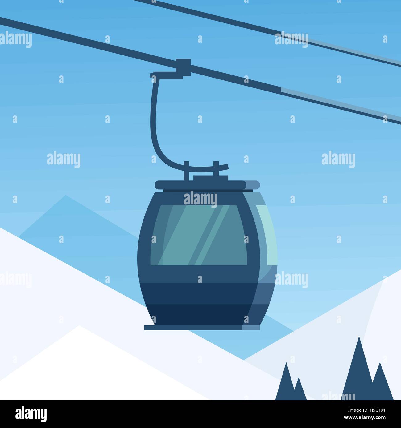 High and over winter Stock Vector Images - Alamy