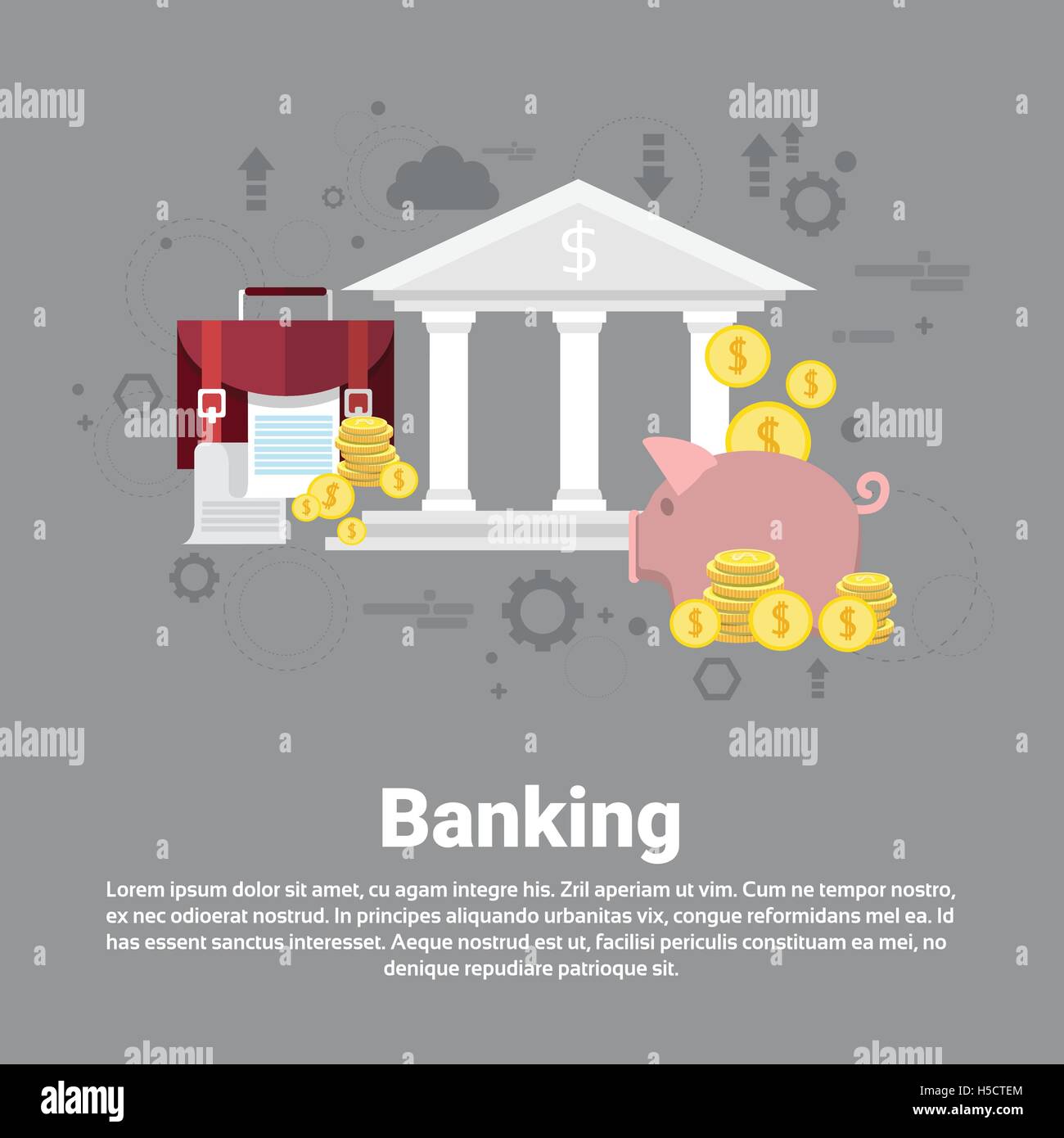 Financial Banking Business Web Banner Stock Vector Image & Art - Alamy