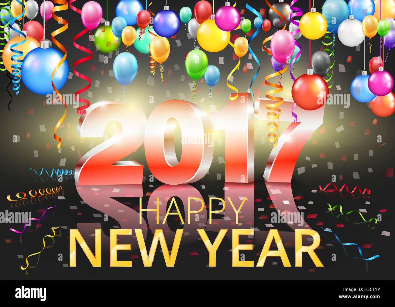 Happy New Year Stock Vector Image & Art - Alamy