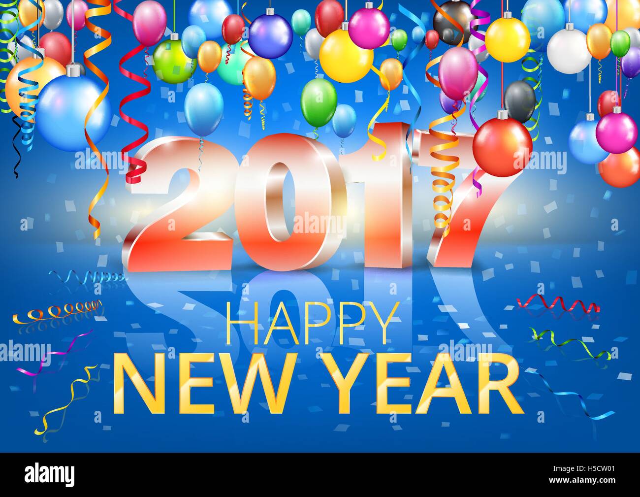 New Year 2017 Stock Vector Image & Art - Alamy