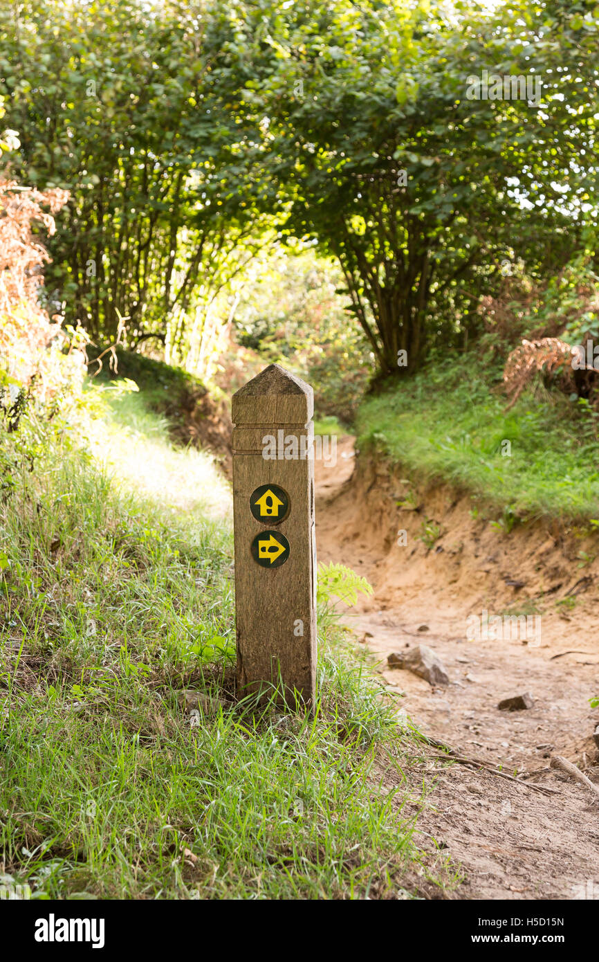 way marker post in sand dunes Stock Photo - Alamy