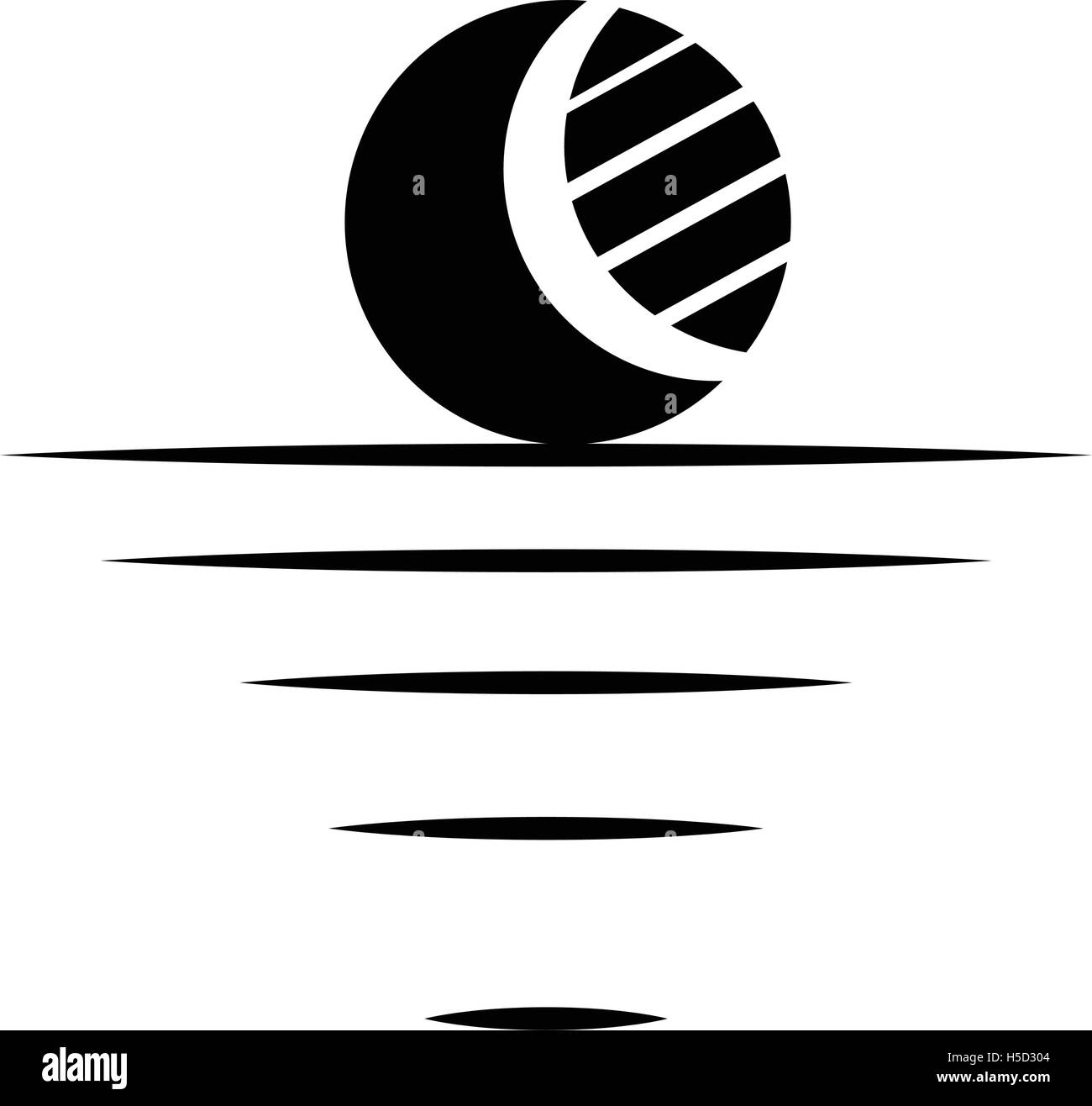Moon Light Concept Design. Crescent, EPS 10 supported Stock Vector ...