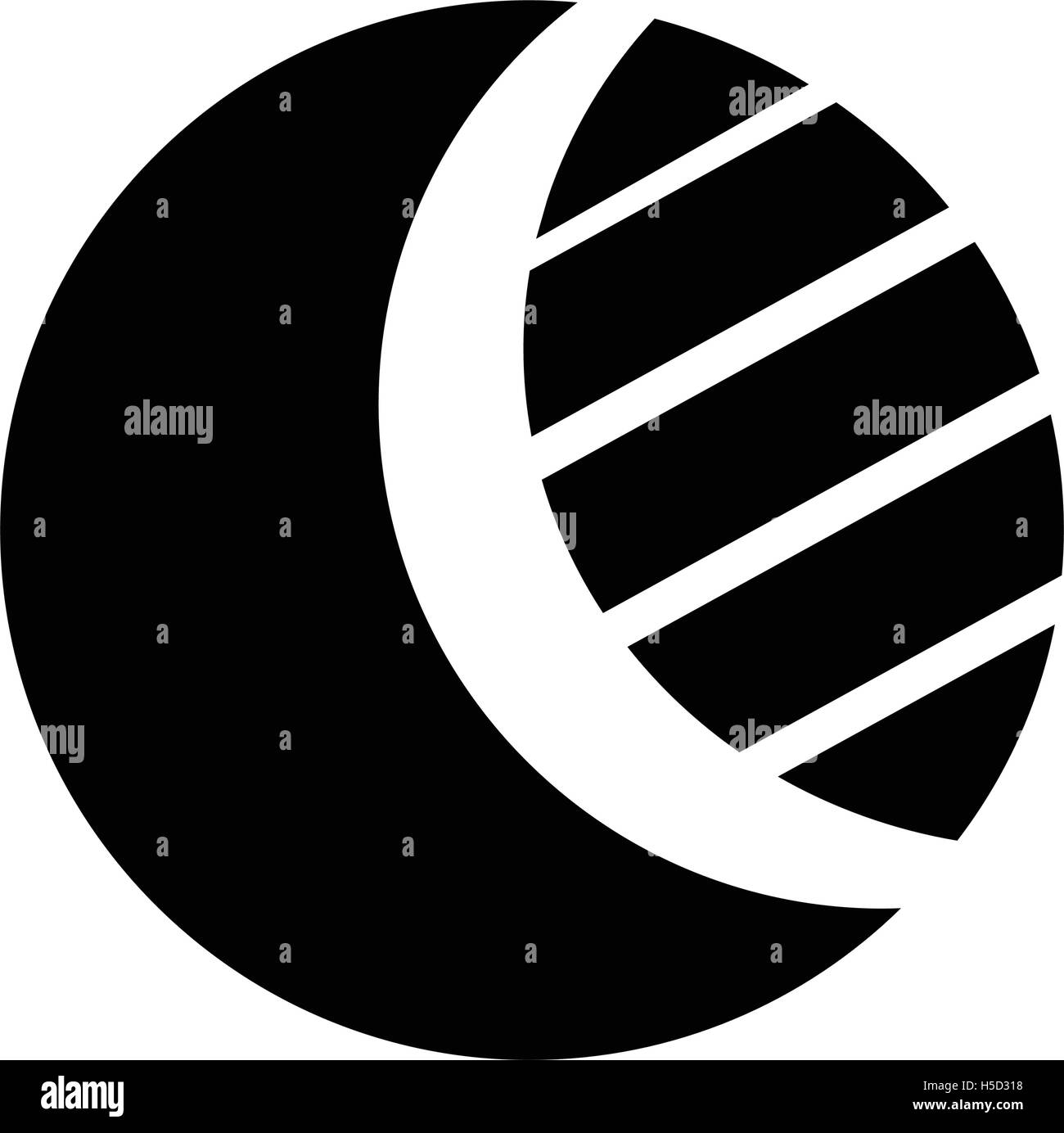Celestial moon logo Black and White Stock Photos & Images - Alamy