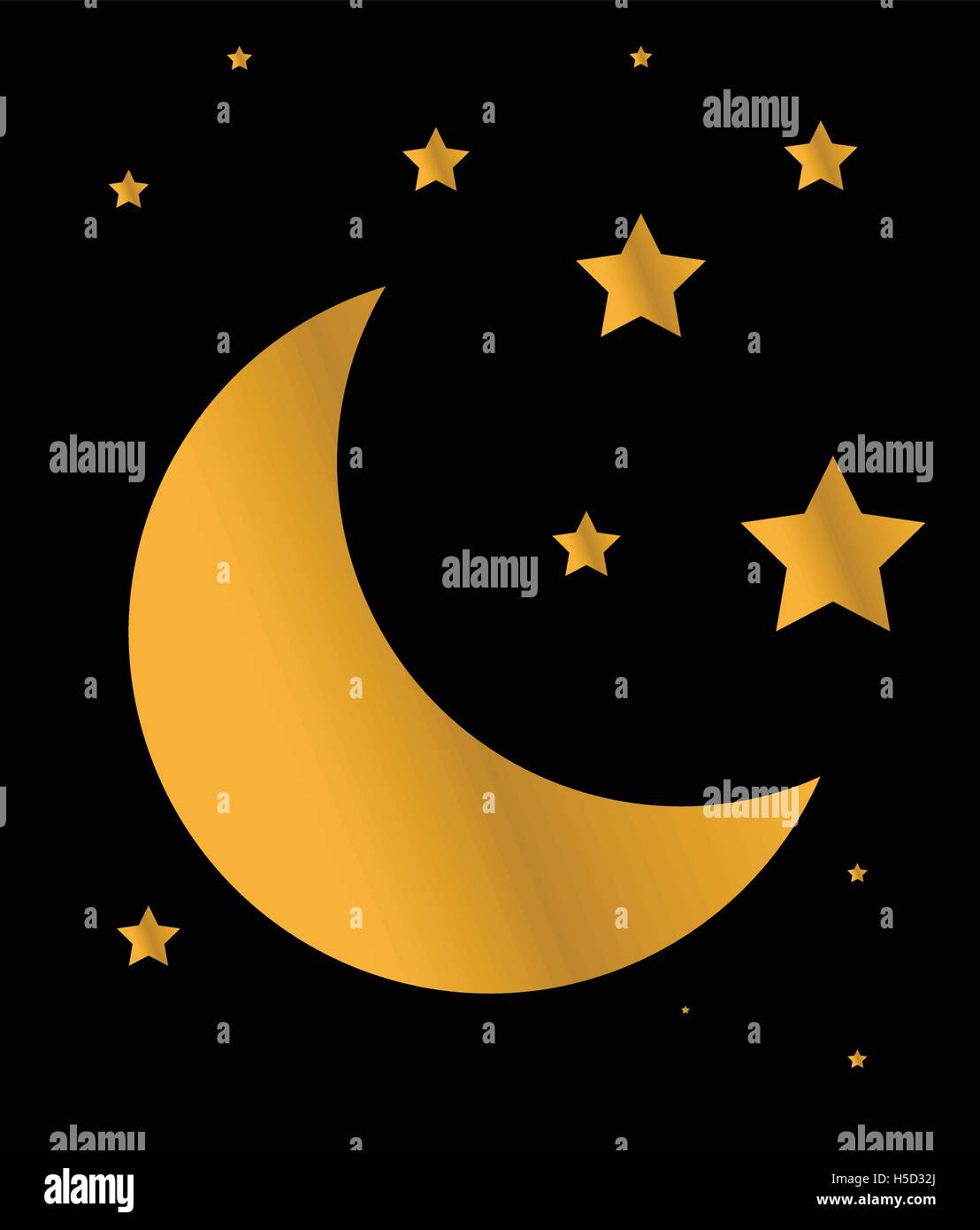 Moon Light Design Concept. Moon Logo. EPS 10 supported Stock Vector ...