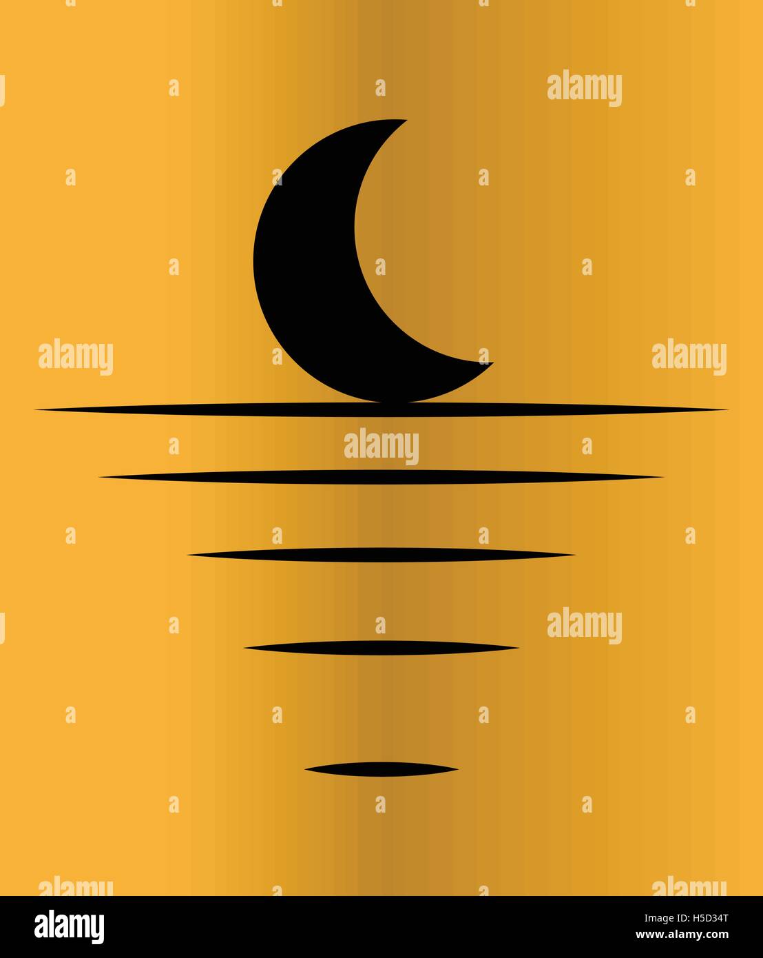 Moon Light Concept Design. Crescent, EPS 10 supported Stock Vector ...