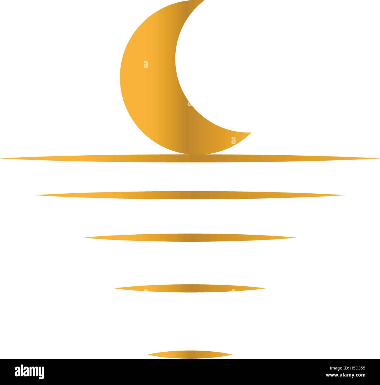 Moon Light Concept Design. Crescent, EPS 10 supported Stock Vector ...