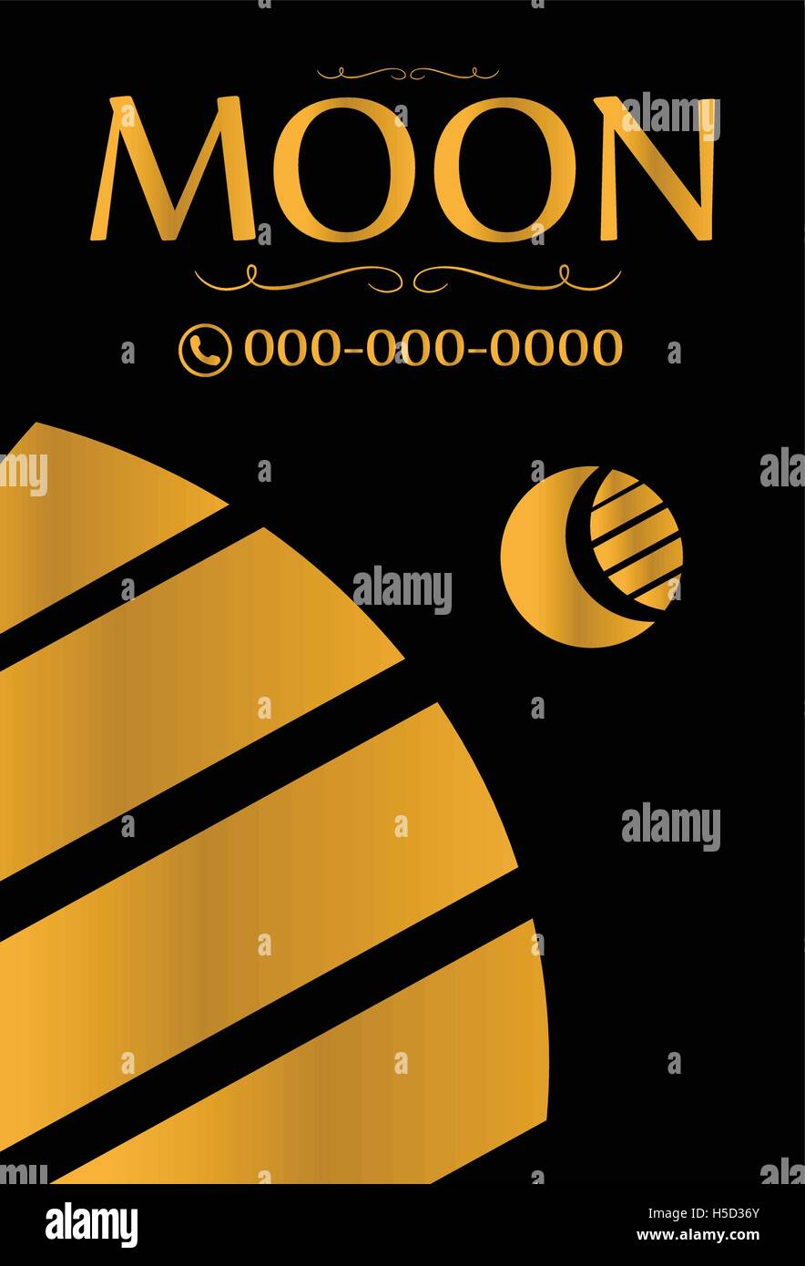 Moon Poster Concept Design Stock Vector Image & Art - Alamy