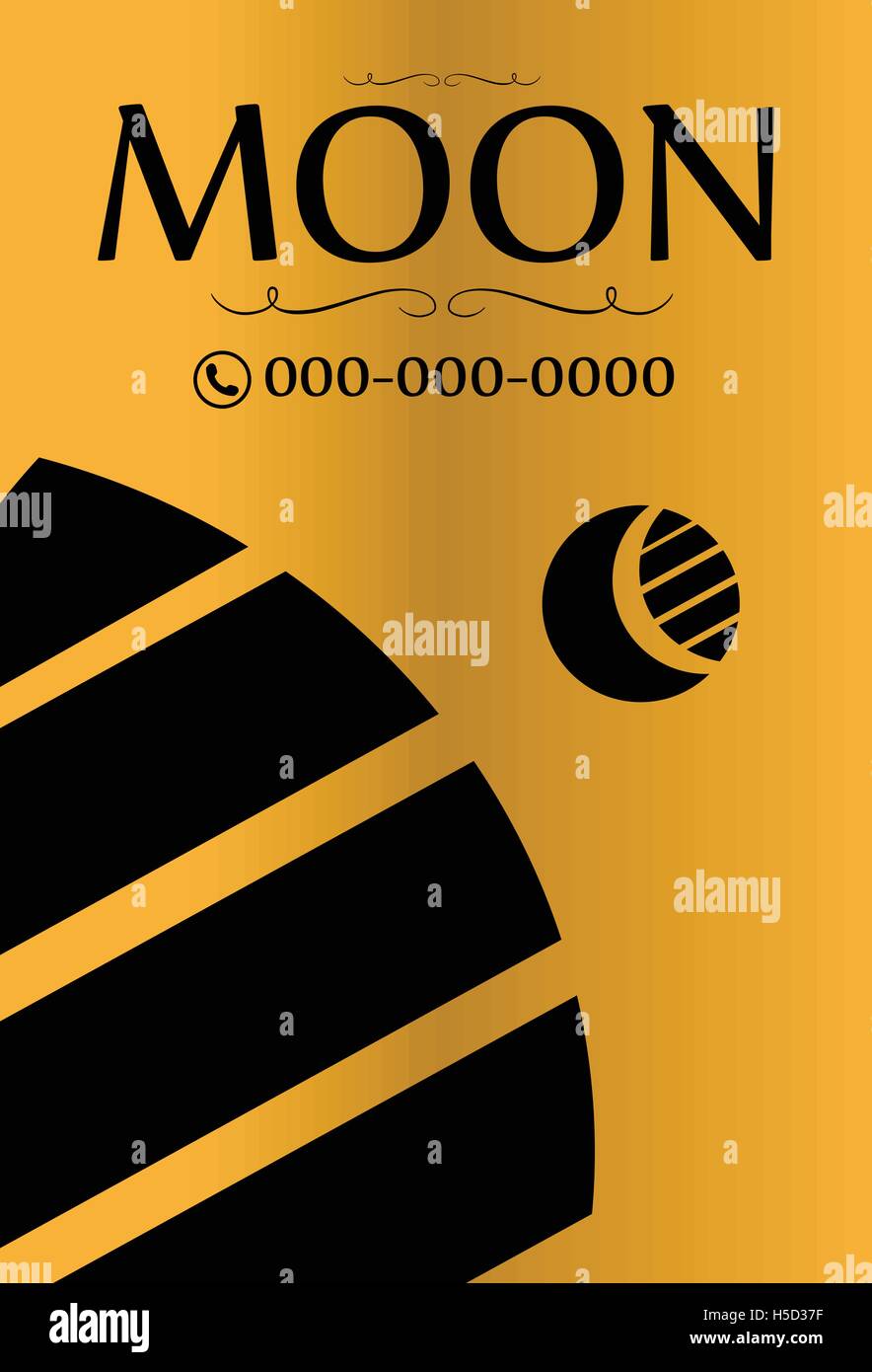 Moon Poster Concept Design Stock Vector Image & Art - Alamy