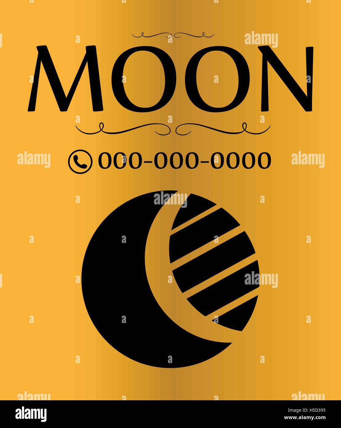 Moon Poster Concept Design Stock Vector Image & Art - Alamy