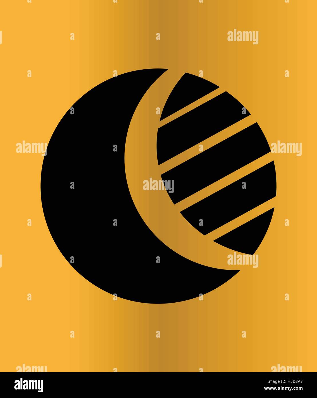 Moon Light Design Concept. Moon Logo. EPS 10 supported Stock Vector ...