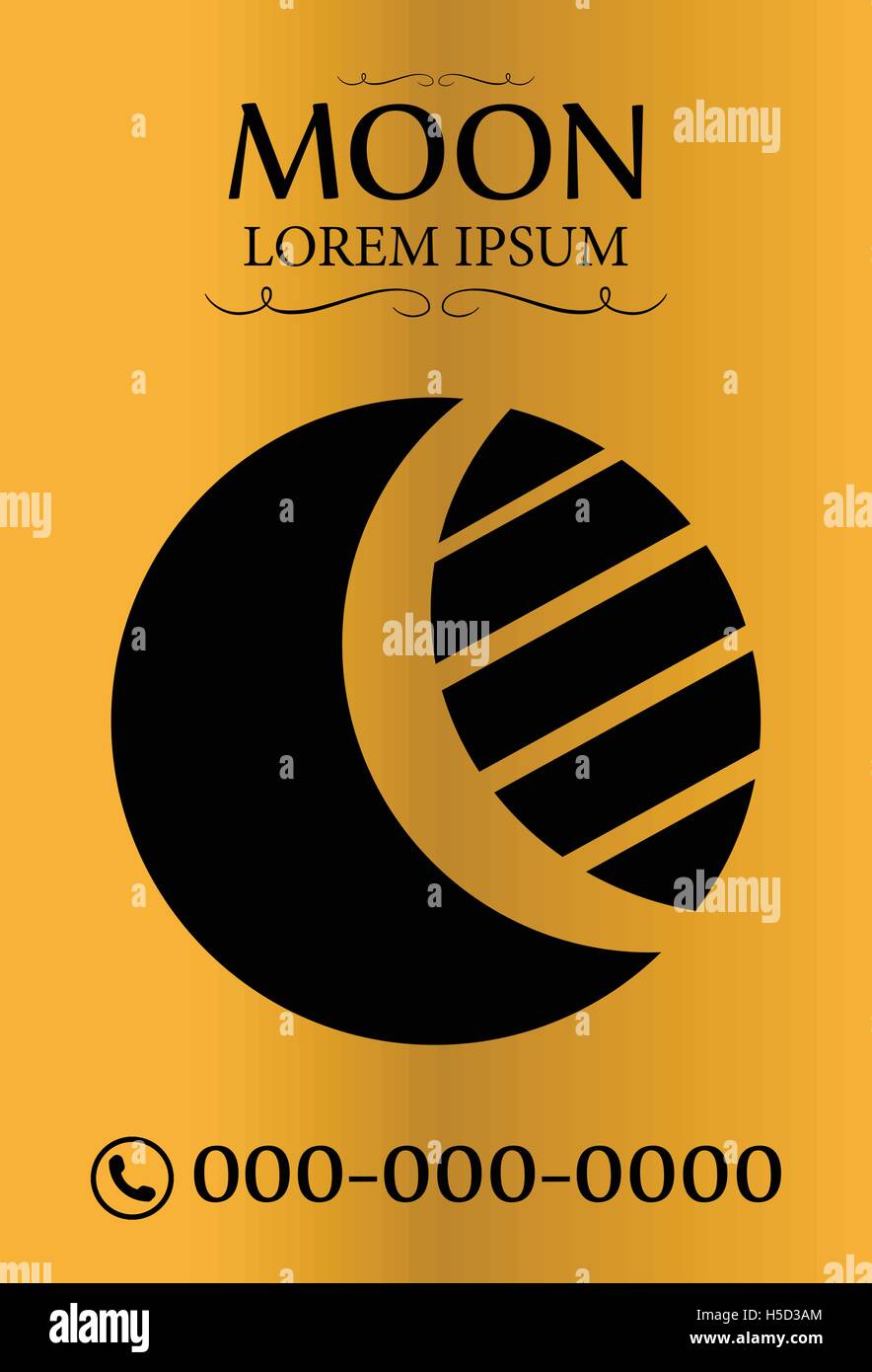 Moon Poster Concept Design Stock Vector Image & Art - Alamy