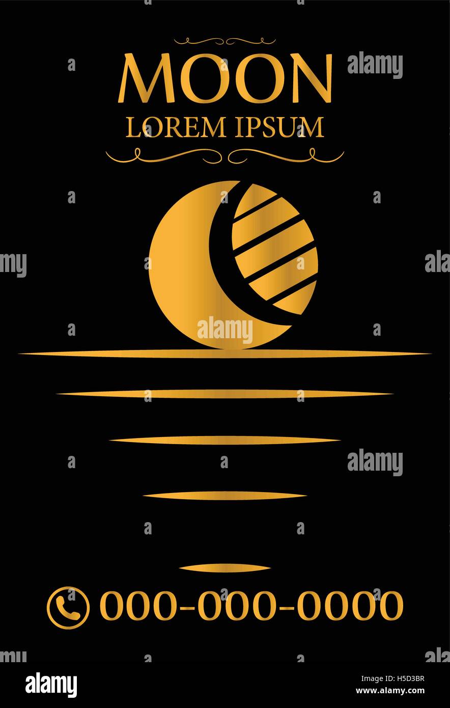 Moon Poster Concept Design Stock Vector Image And Art Alamy