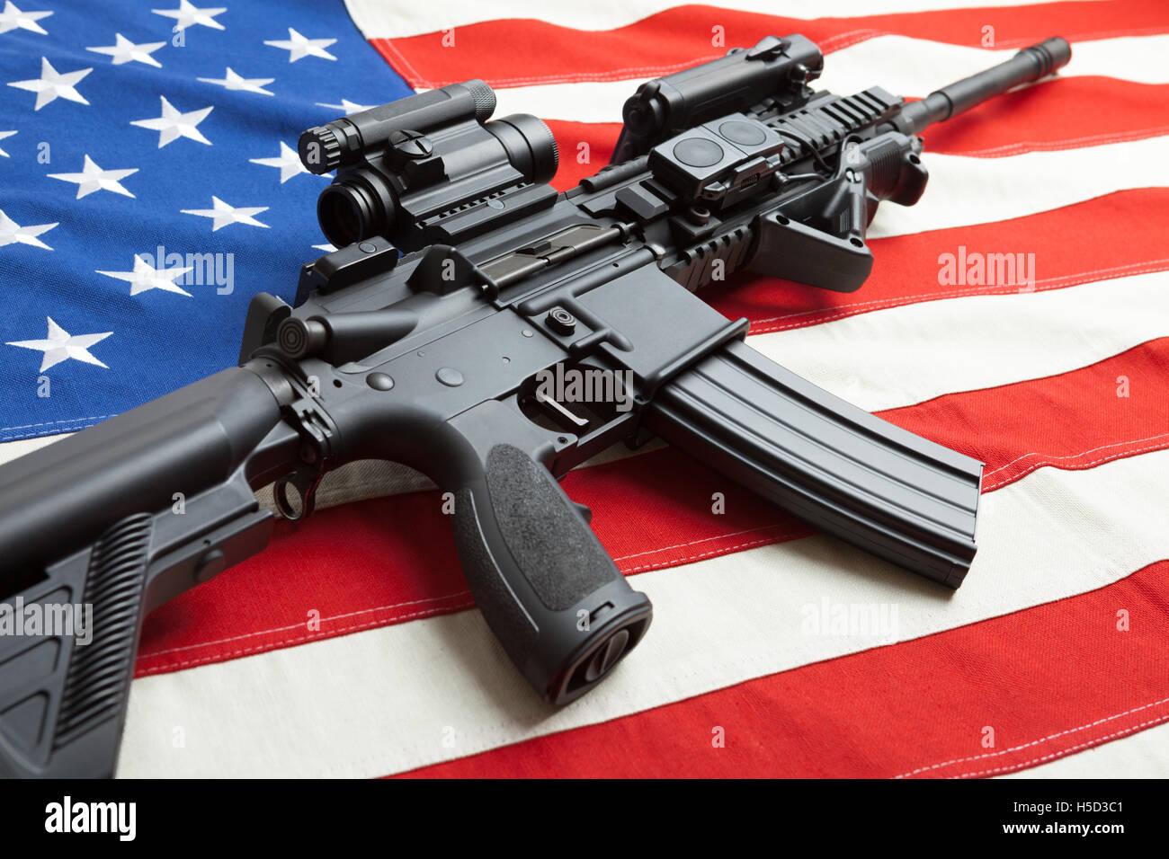Machine gun america sign hi-res stock photography and images - Alamy