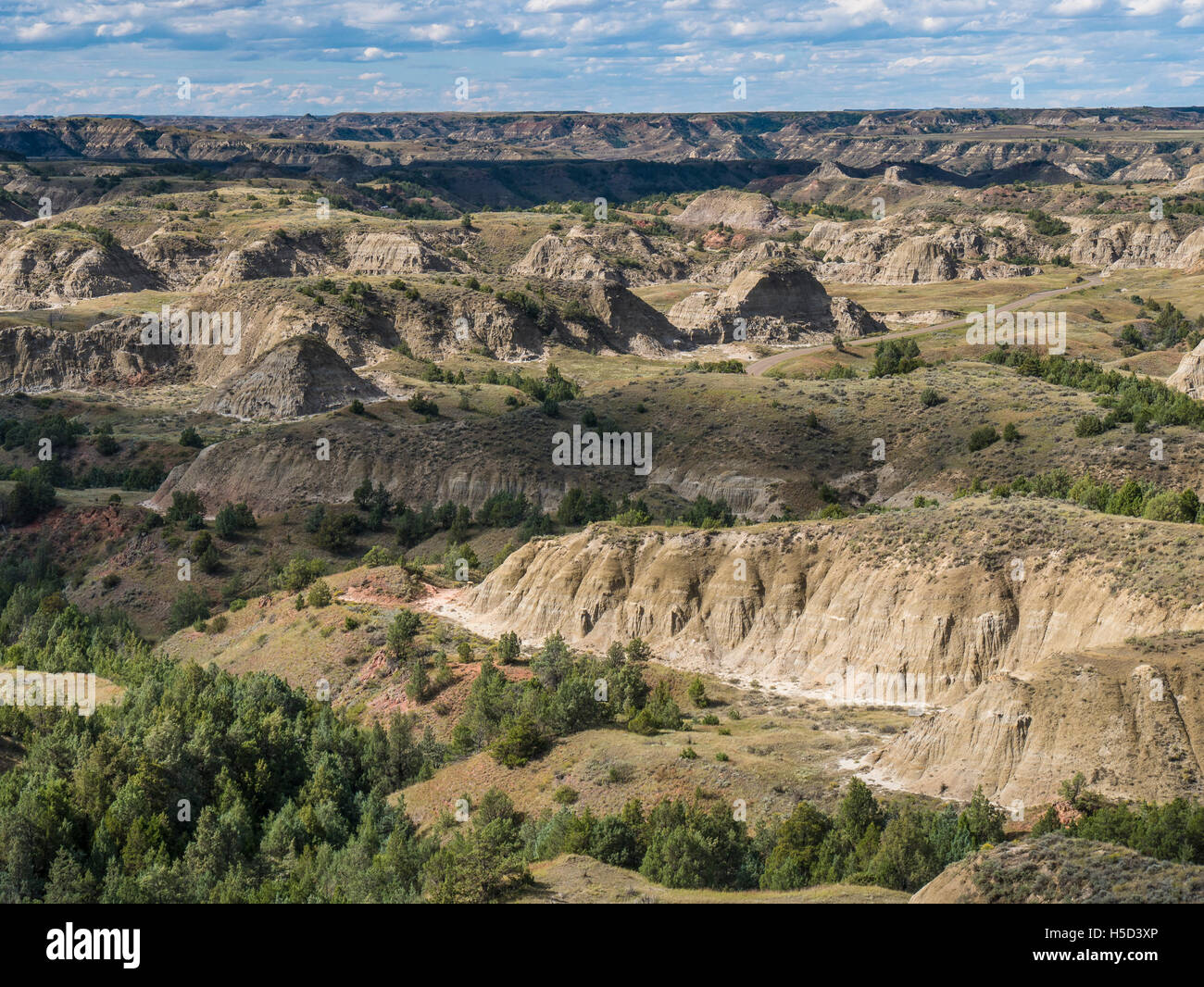 Badlands from Ridgelline Nature Trail, Scenic Loop Drive, South Unit ...