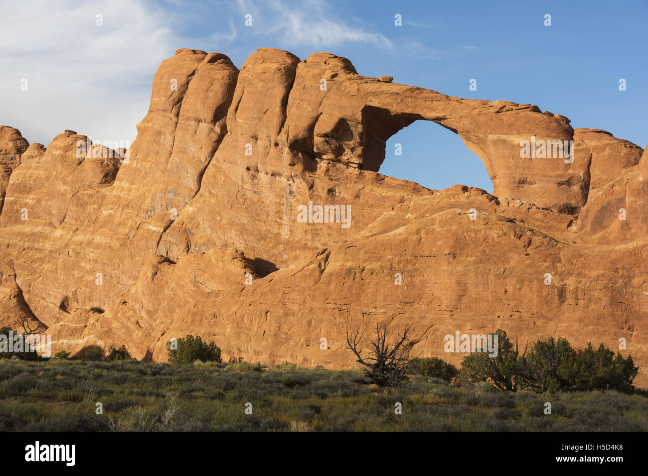 Utah, Arches National Park, Skyline Arch Stock Photo - Alamy