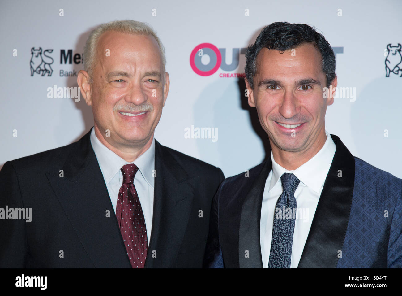 Actor Tom Hanks (l) and Tommaso De Vecchi (Louis Vuitton's Senior Vice ...