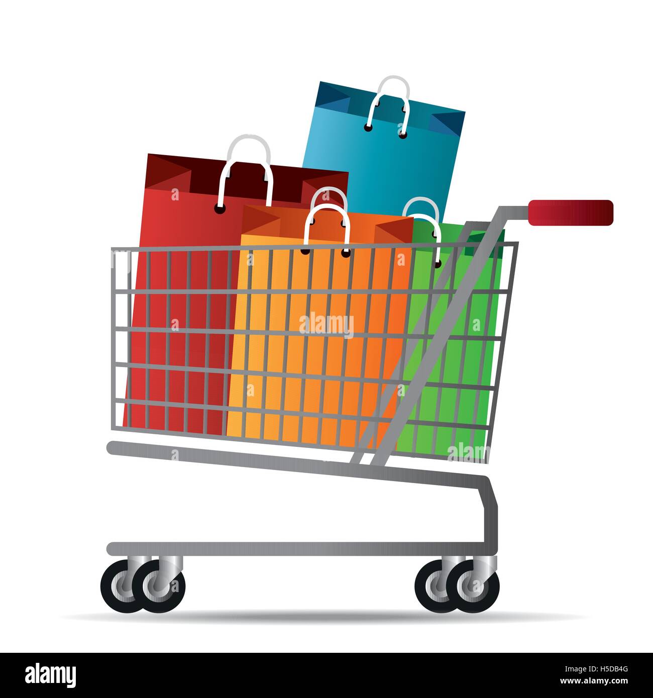 shopping cart bag gift icon Stock Vector Image & Art - Alamy