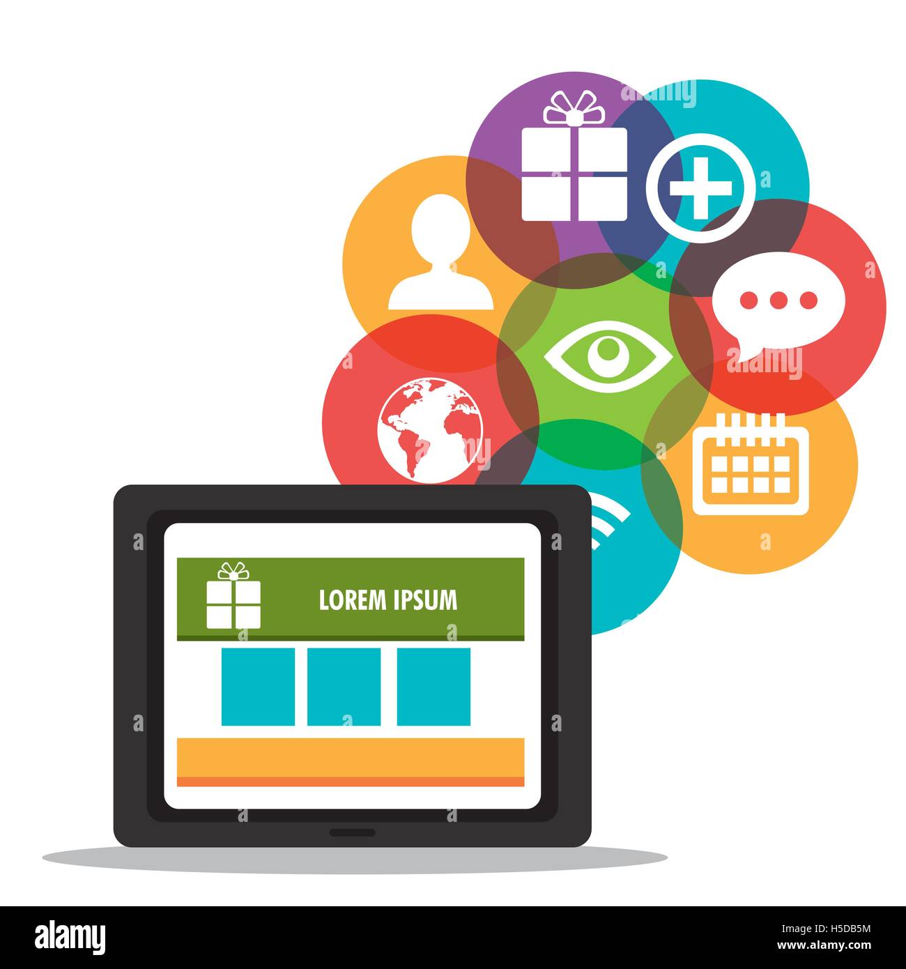 Icons cyber monday Stock Vector Images - Alamy