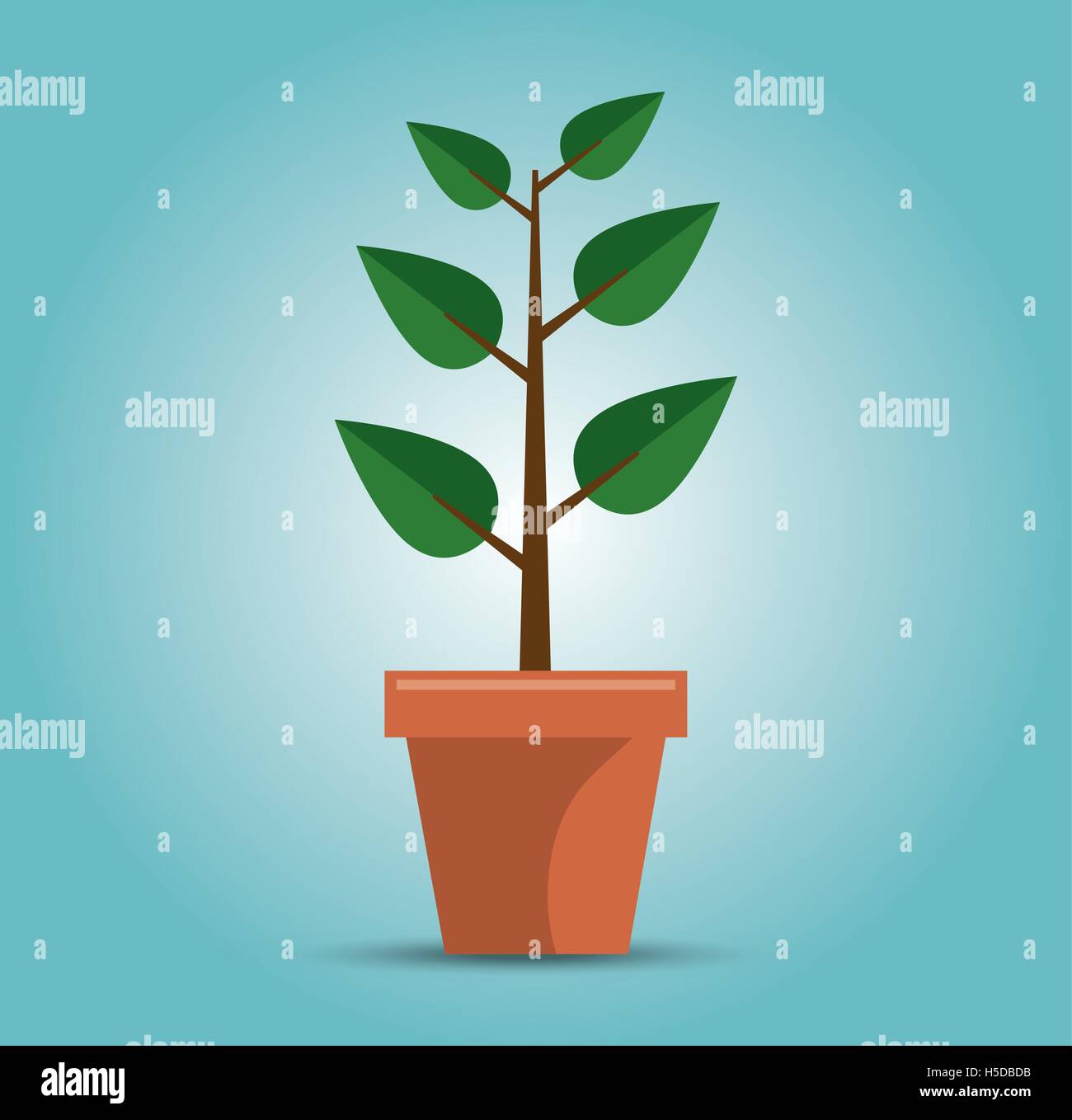 green tree growth concept Stock Vector Image & Art - Alamy