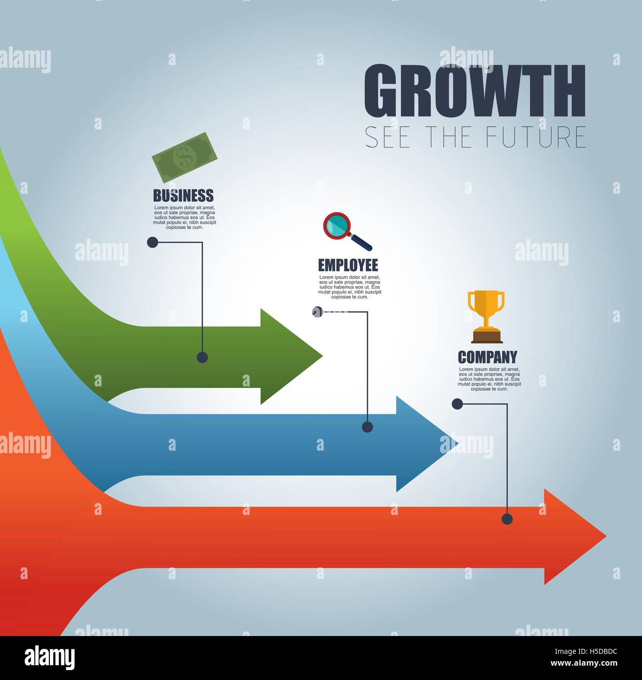 arrow infographic growth see the future Stock Vector Image & Art - Alamy