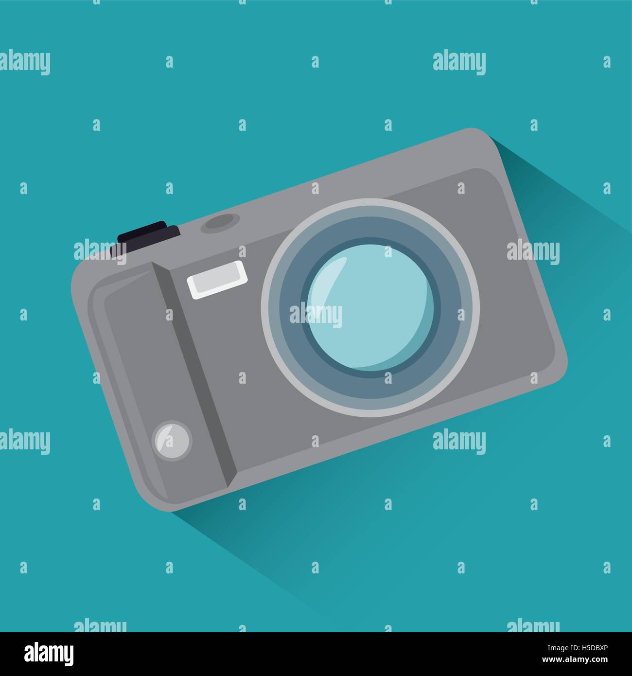 cartoon photo camera blue background design graphic Stock Vector Image ...