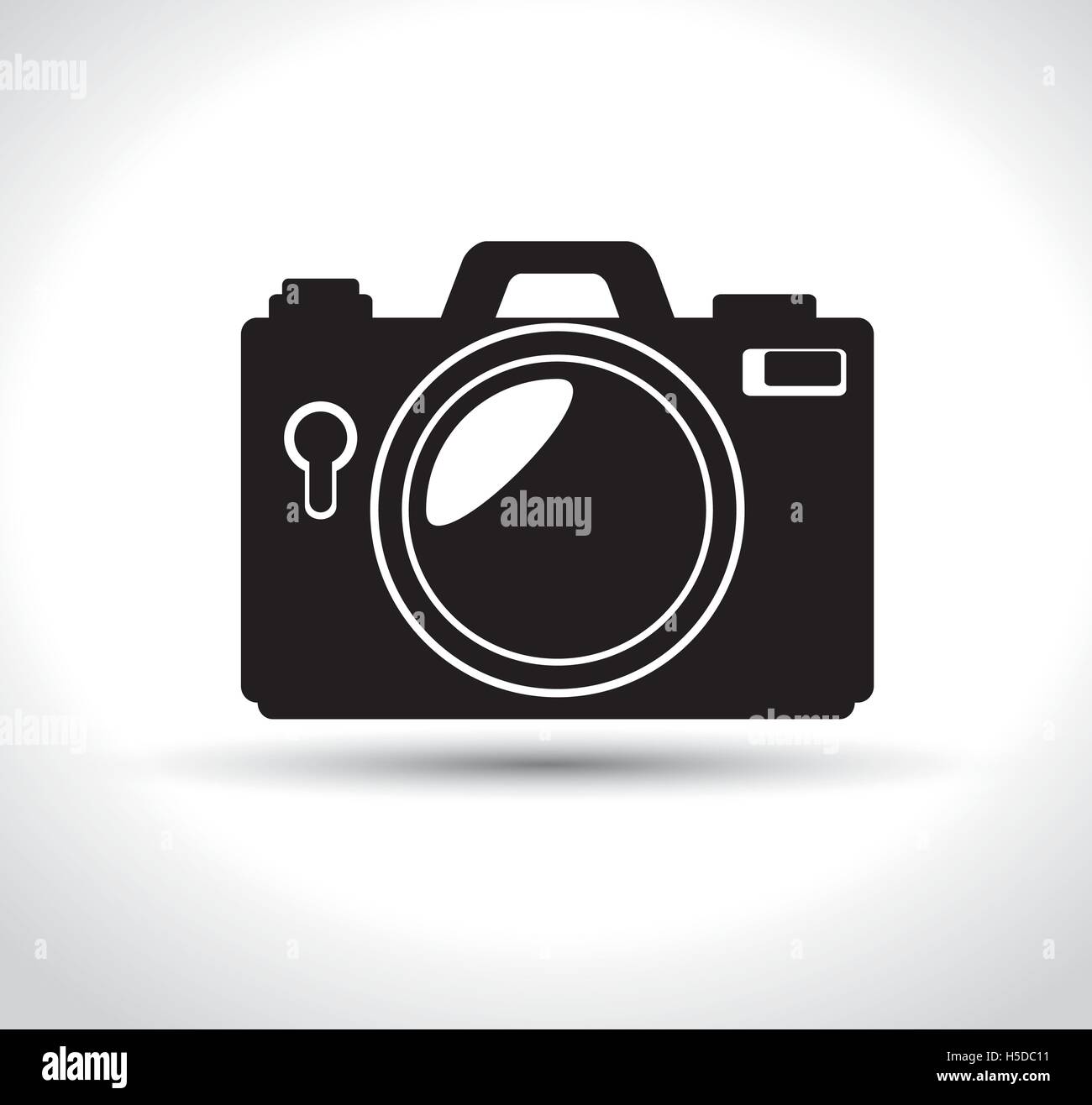 compact photo camera flash white background design graphic Stock Vector ...