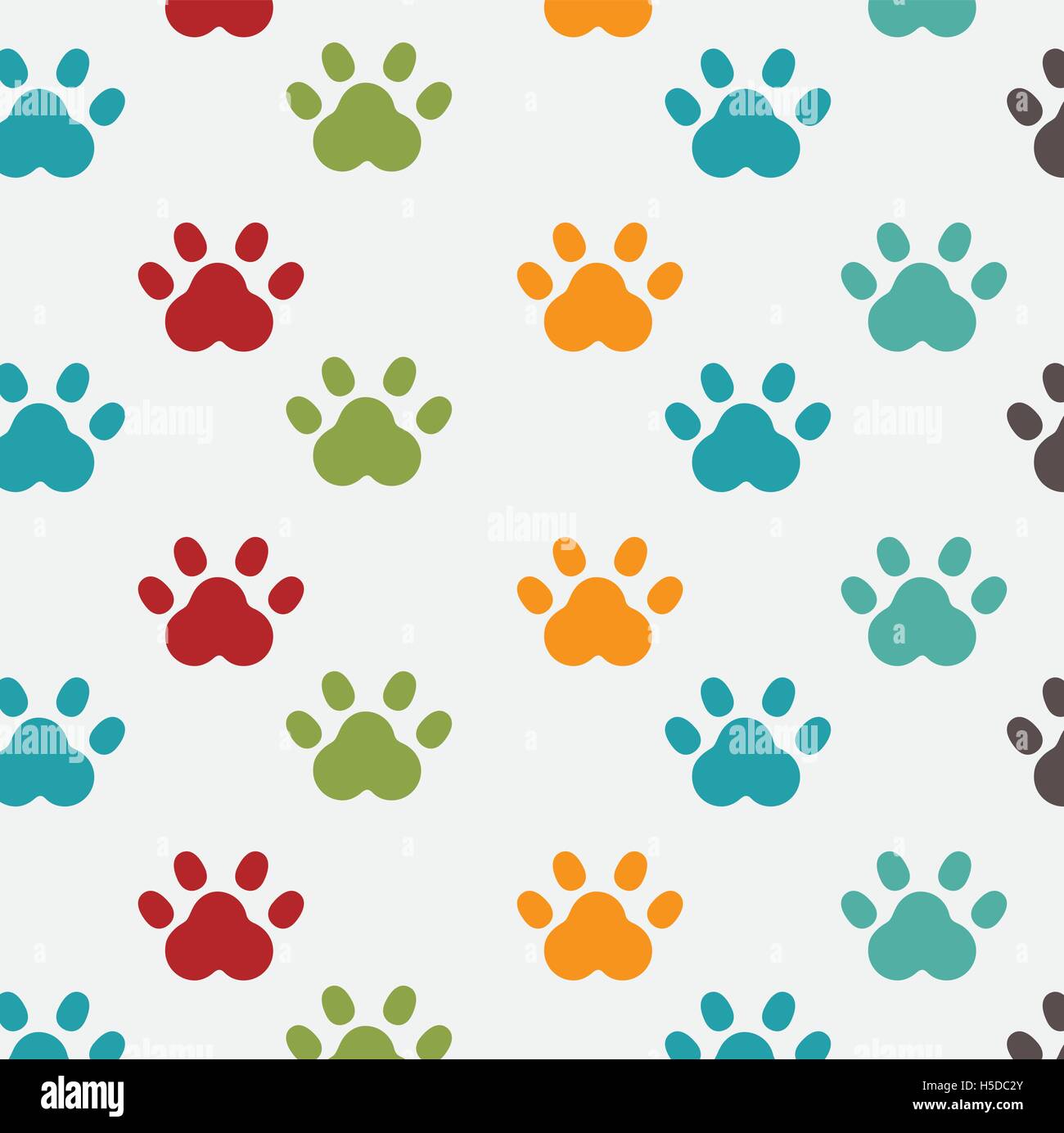 footprint seamless pattern design Stock Vector Image & Art - Alamy
