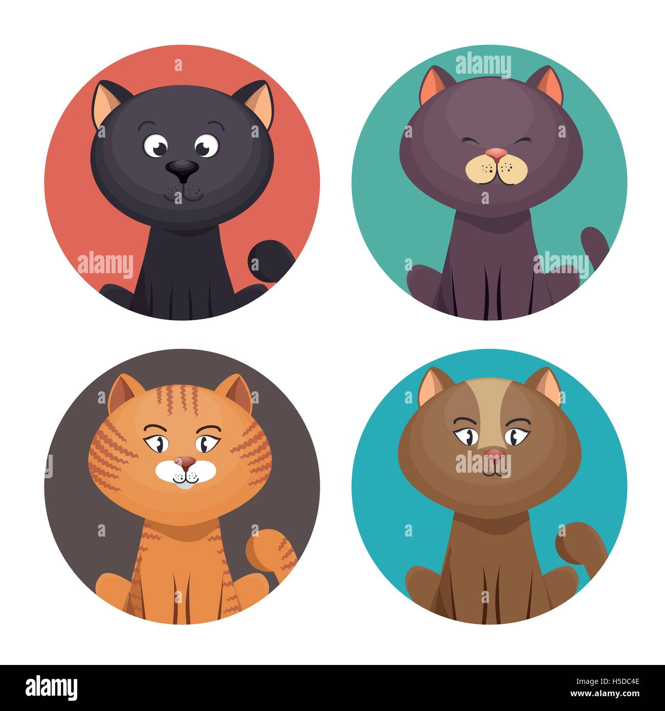 cute set kittens pet shop Stock Vector Image & Art - Alamy