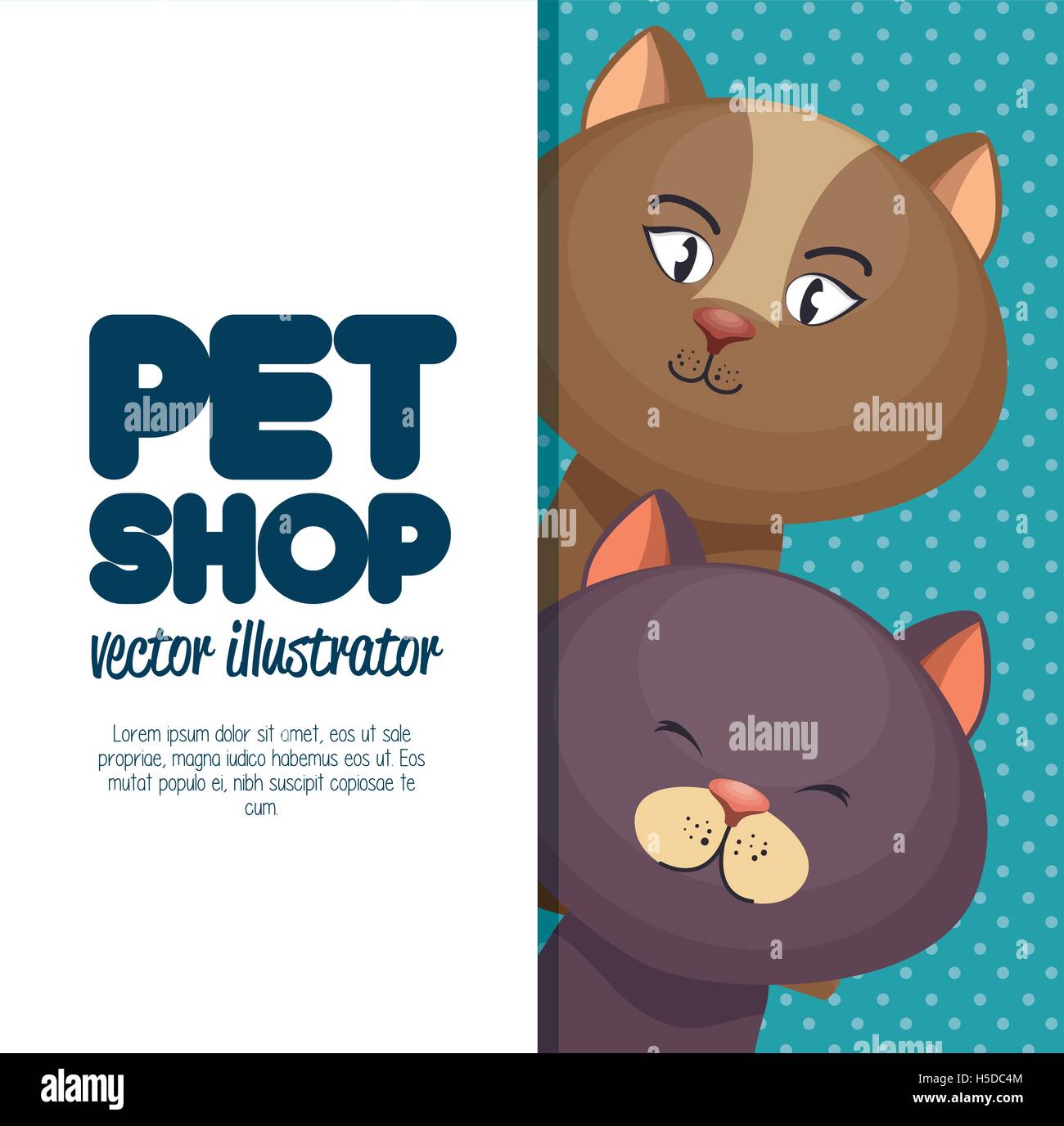 pet shop character cat banner Stock Vector Image & Art - Alamy